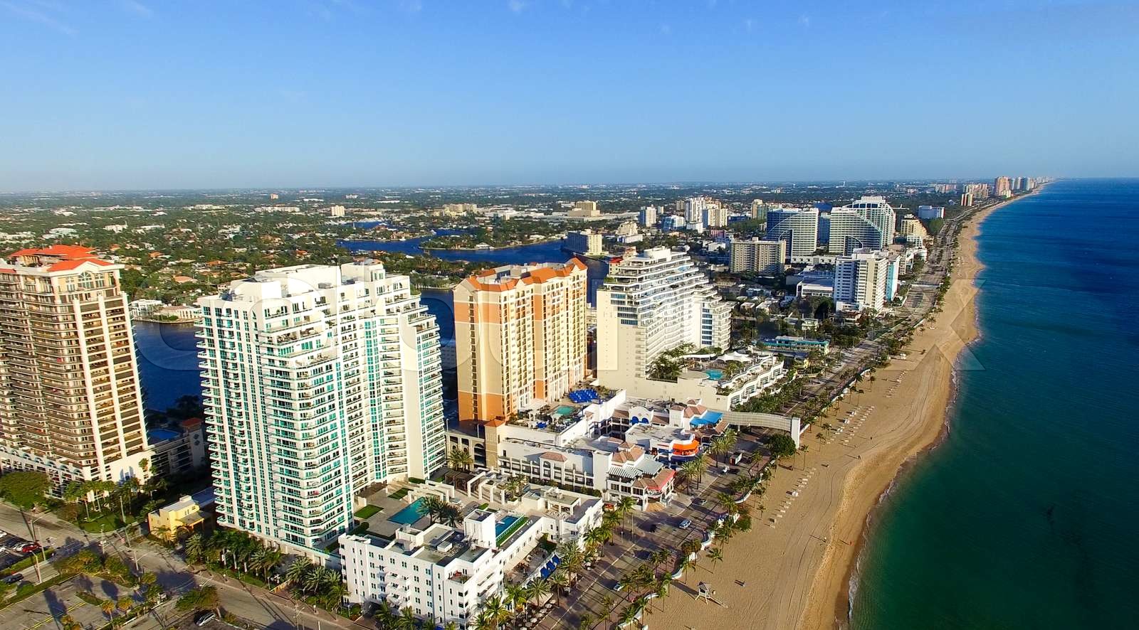 Aerial view of Fort Lauderdale, Florida | Stock image | Colourbox