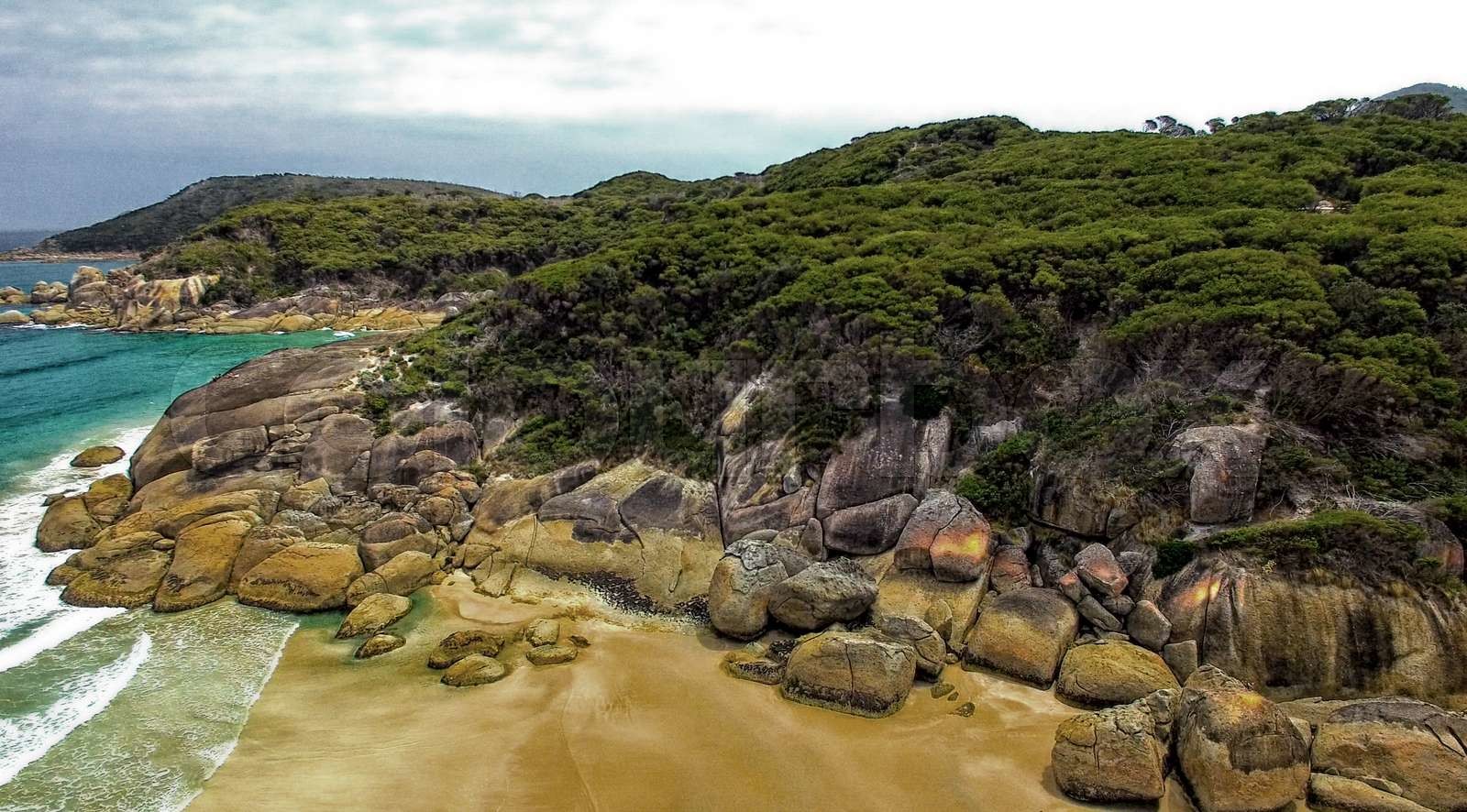 Aerial view of Wilsons Promontory, Australia | Stock image | Colourbox