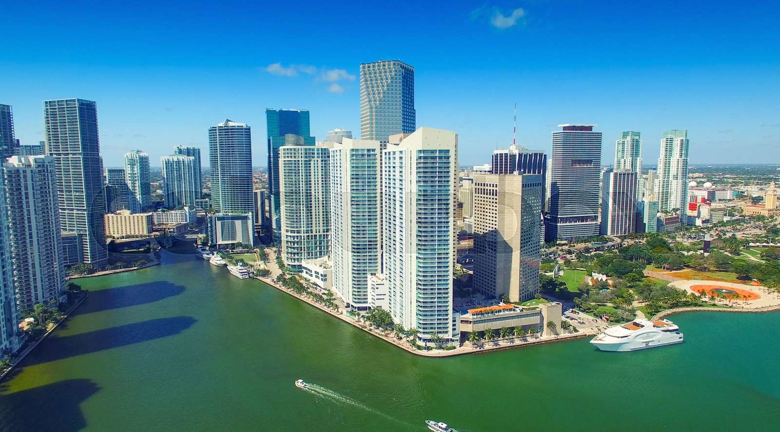 Downtown Miami buildings and sunset skyline | Stock image | Colourbox