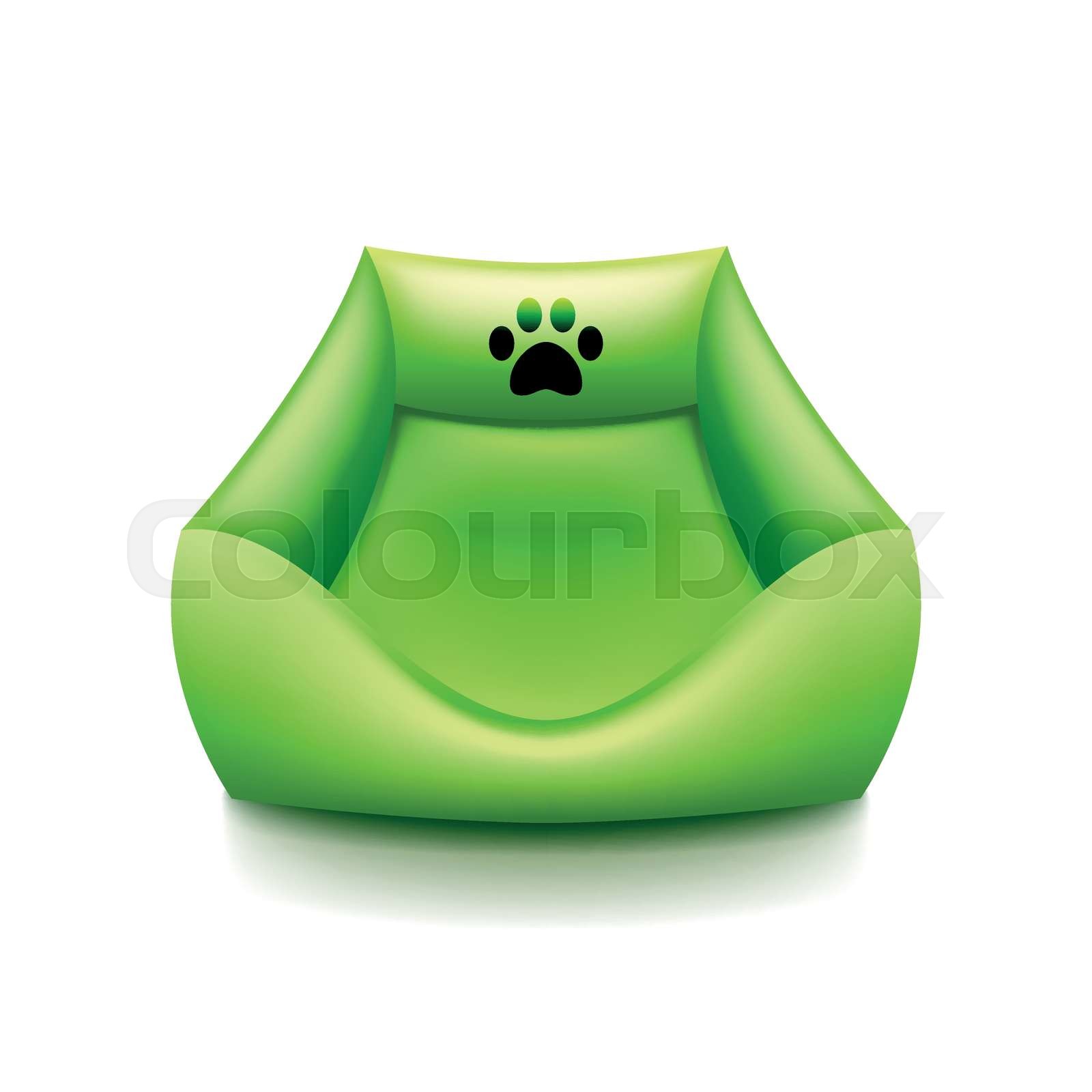 Cat bed isolated on white vector | Stock vector | Colourbox