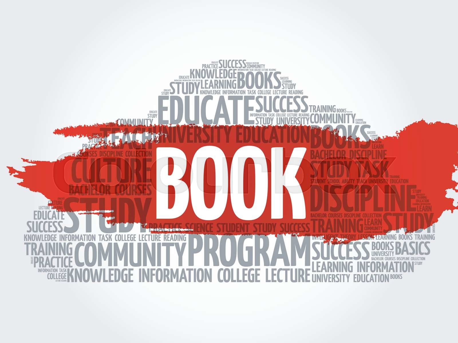 BOOK. Word cloud | Stock vector | Colourbox