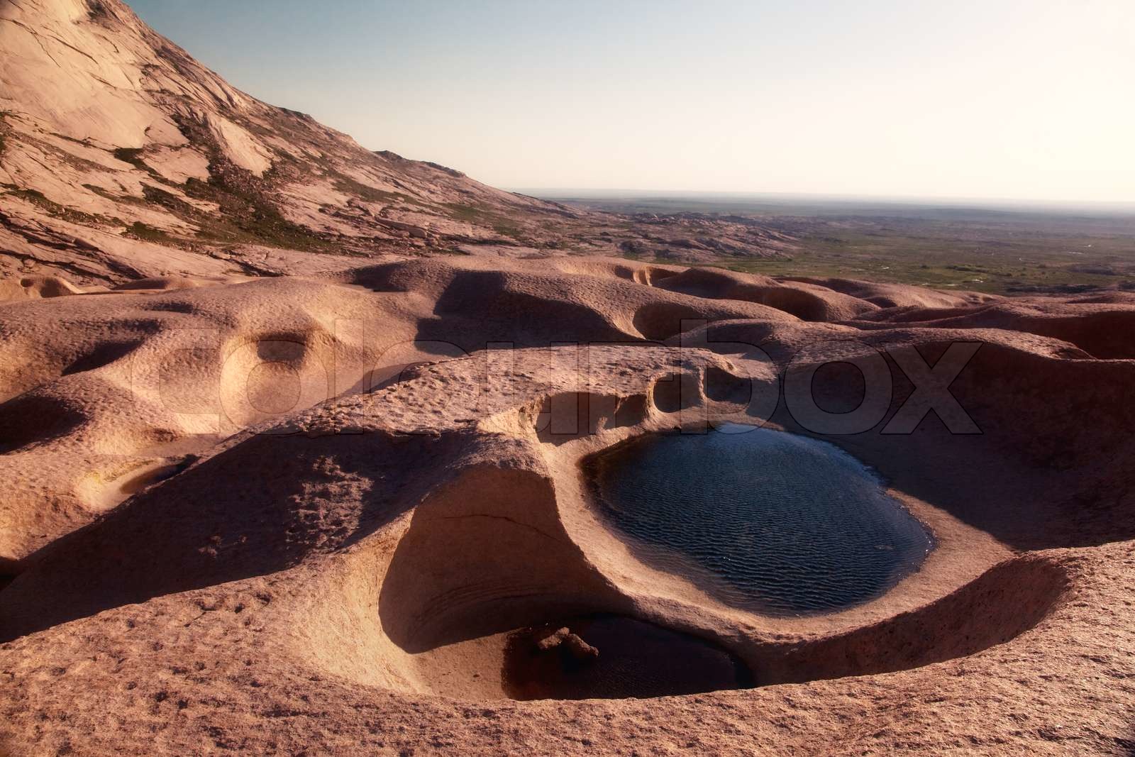 The water in the desert mountains | Stock image | Colourbox