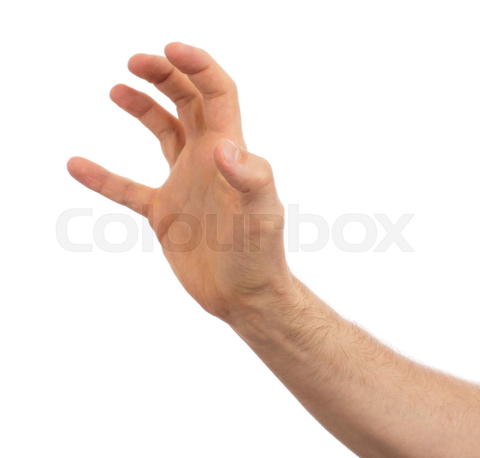 Hand stretching something | Stock image | Colourbox