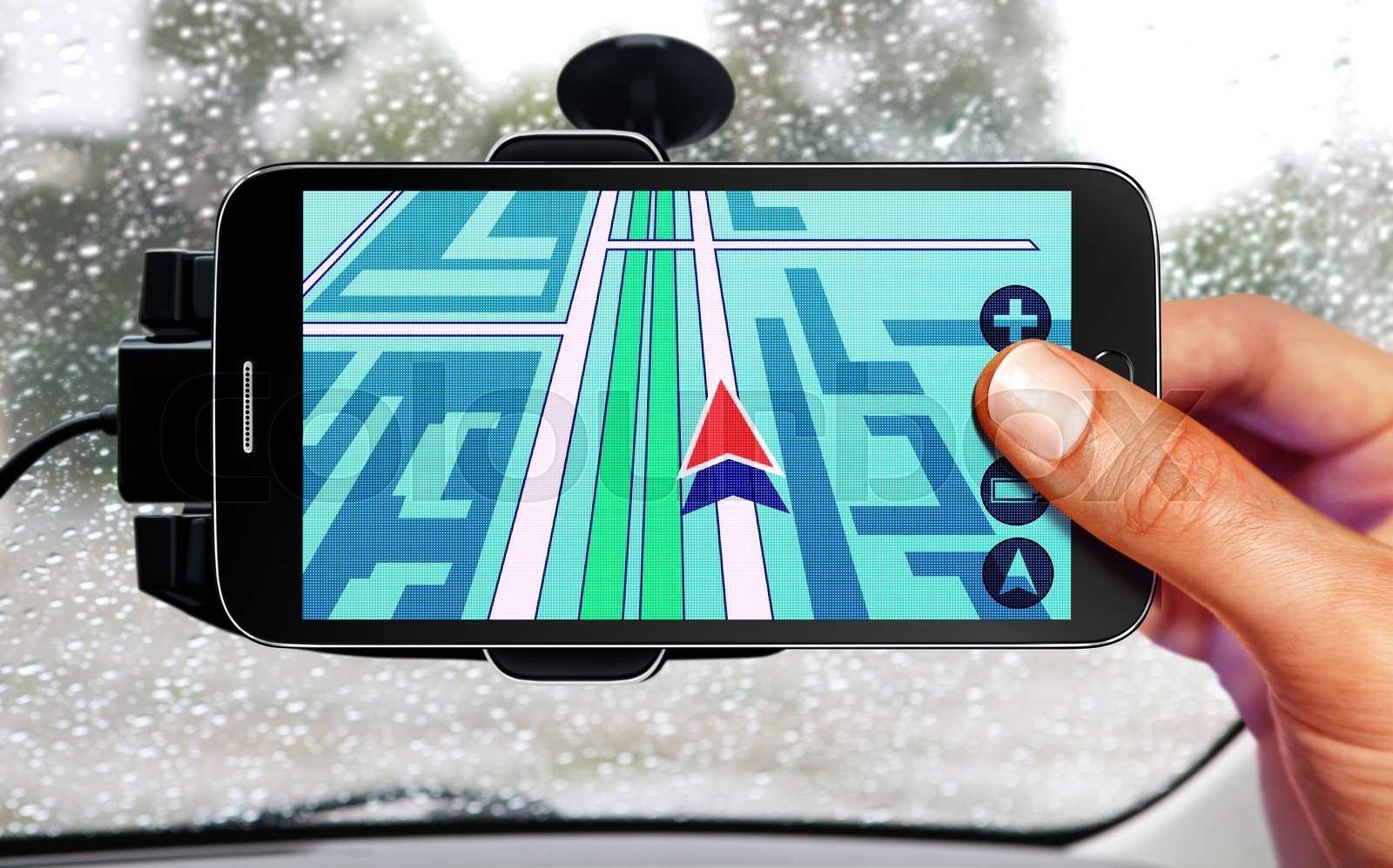 car navigation | Stock image | Colourbox