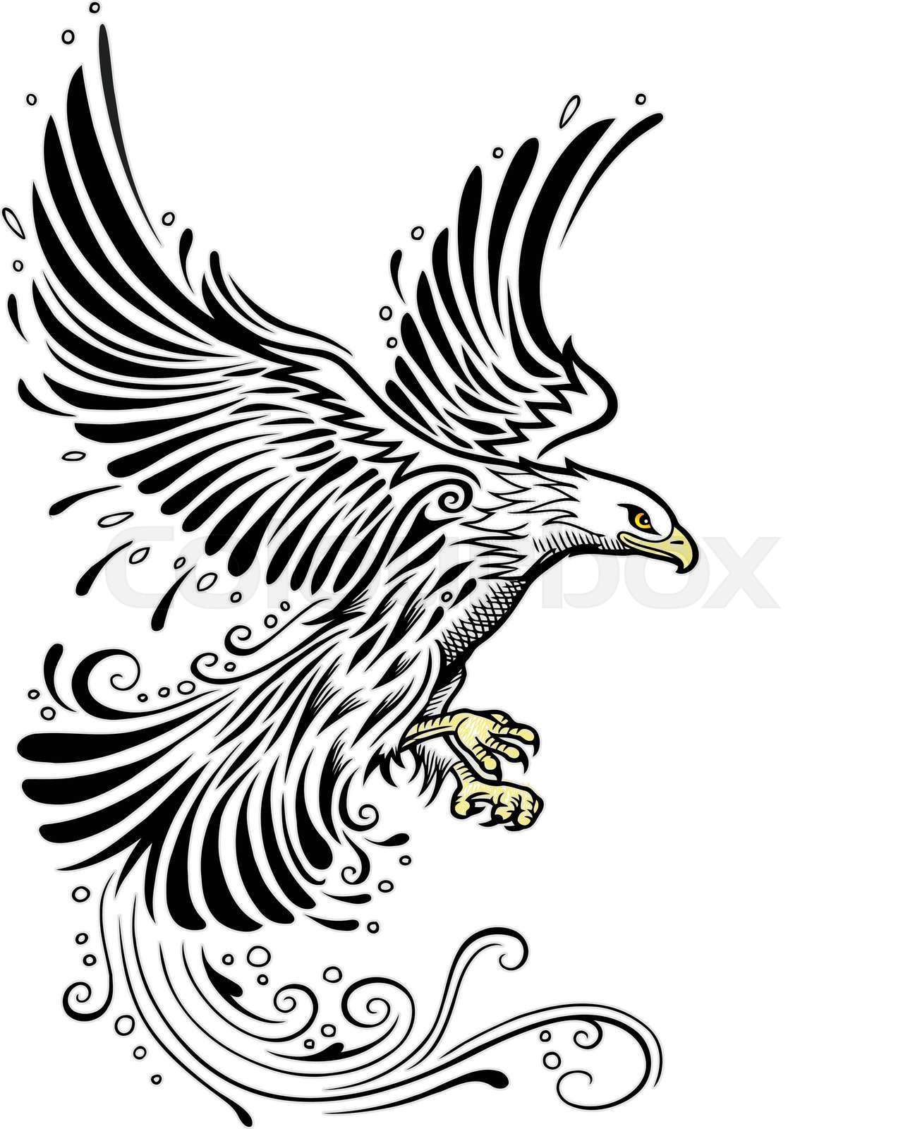 Eagle flying vector design | Stock vector | Colourbox