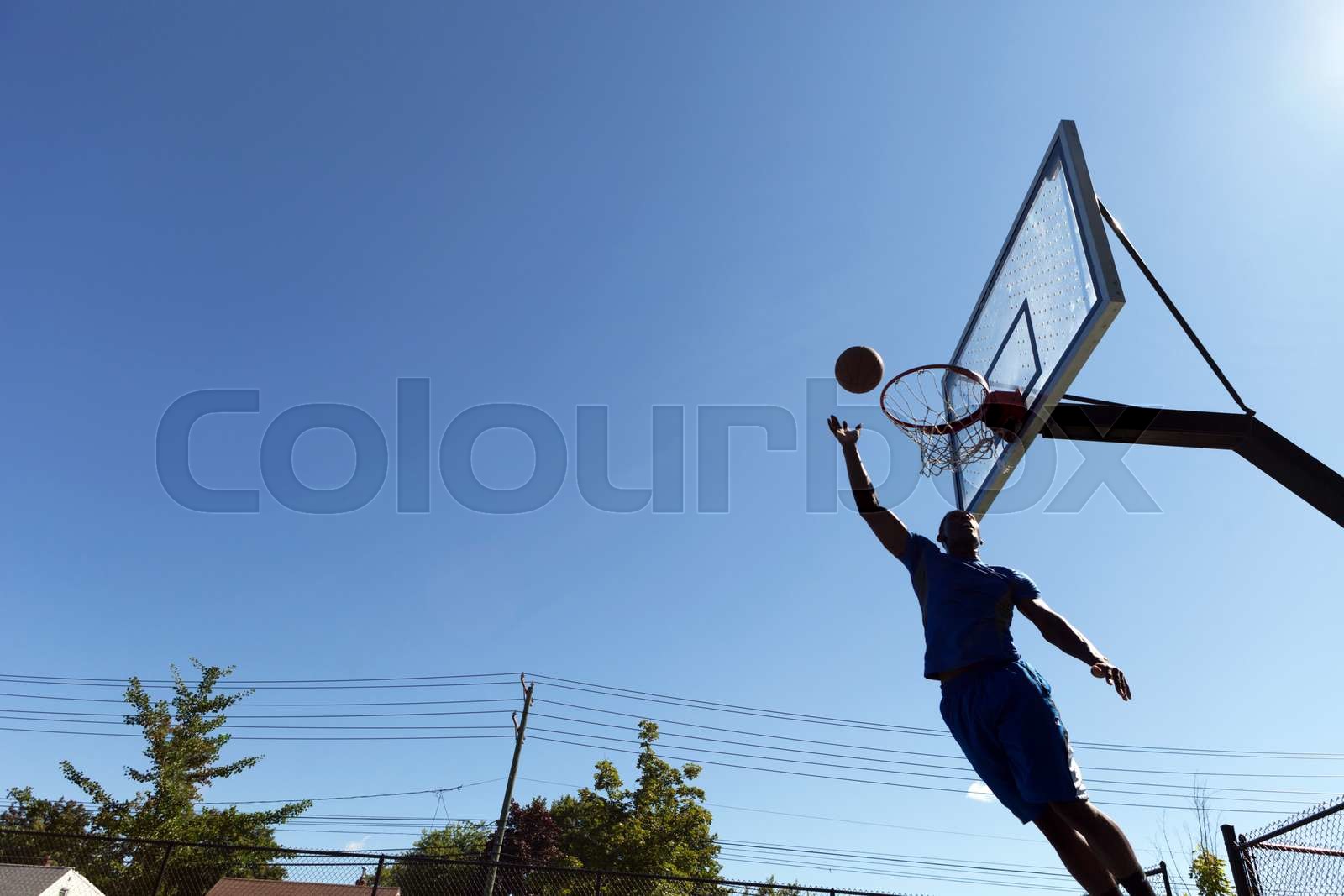 Basketball Layup Silhouette | Stock image | Colourbox
