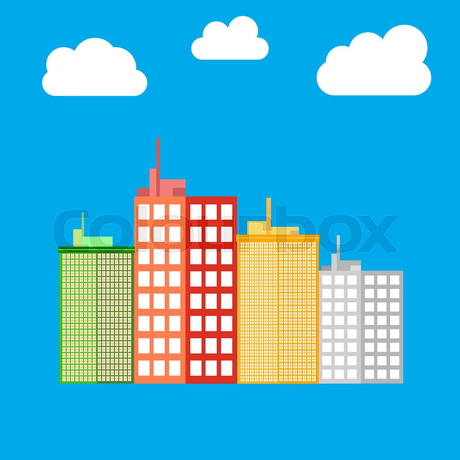 City, building icon | Stock vector | Colourbox
