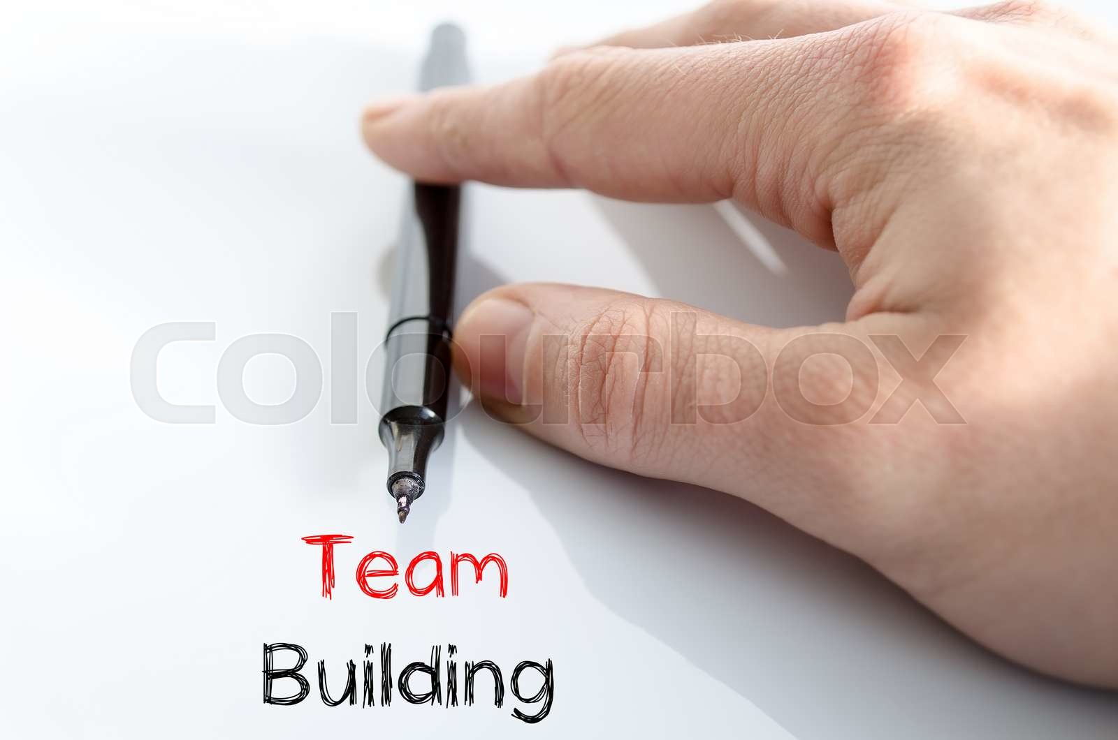 Team building text concept | Stock image | Colourbox