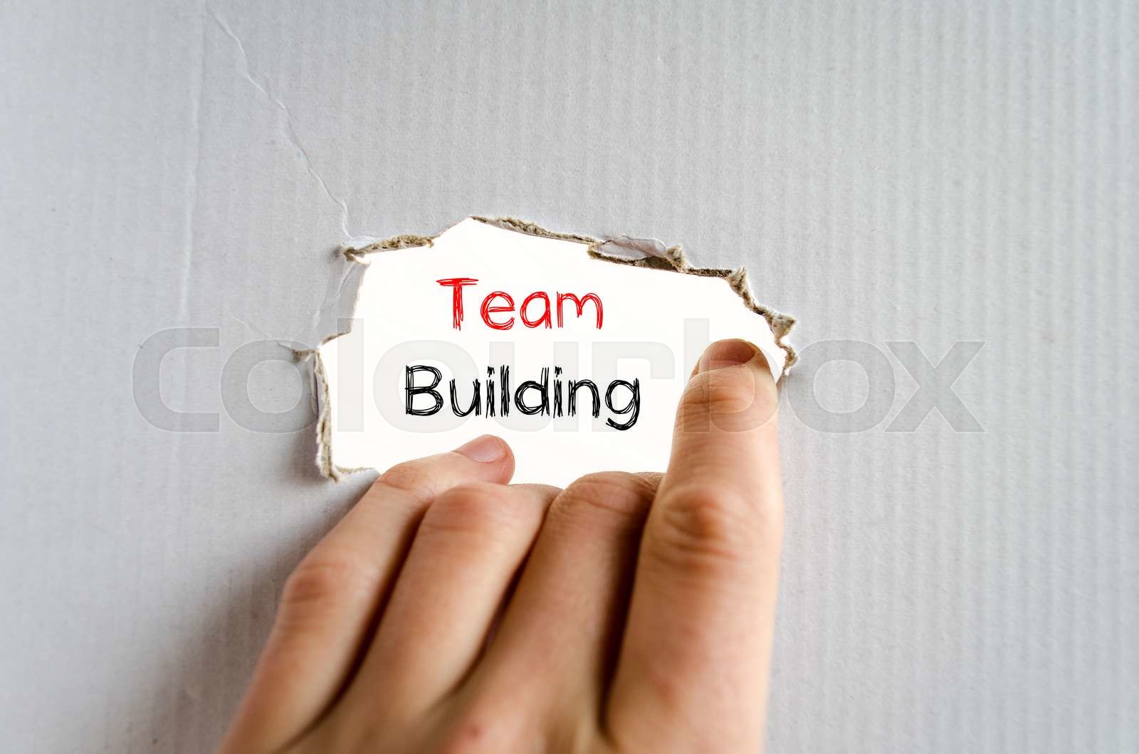 Team building text concept | Stock image | Colourbox