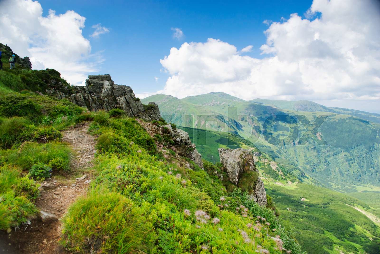 Hiking path in mountain | Stock image | Colourbox