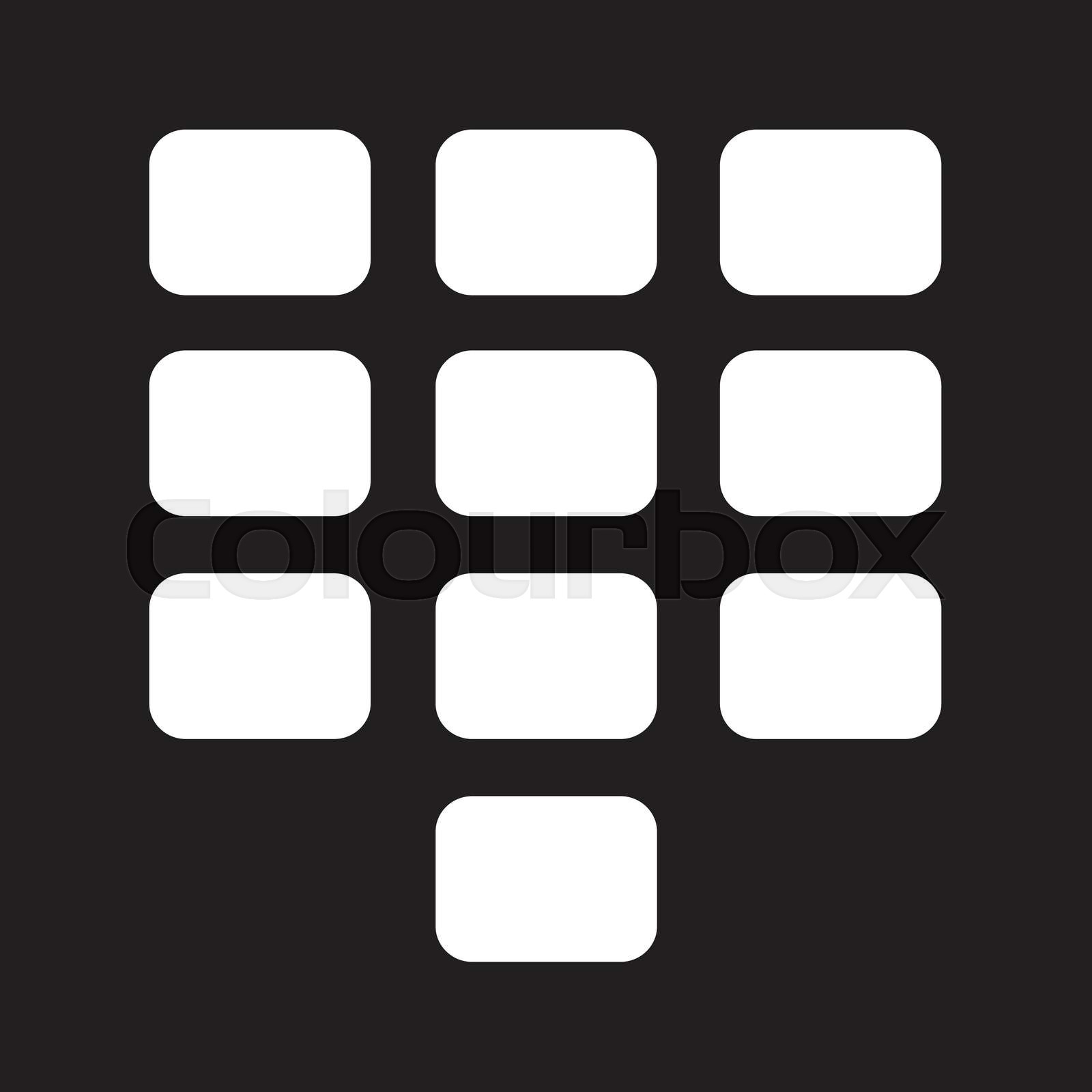keypad icon illustration design | Stock vector | Colourbox
