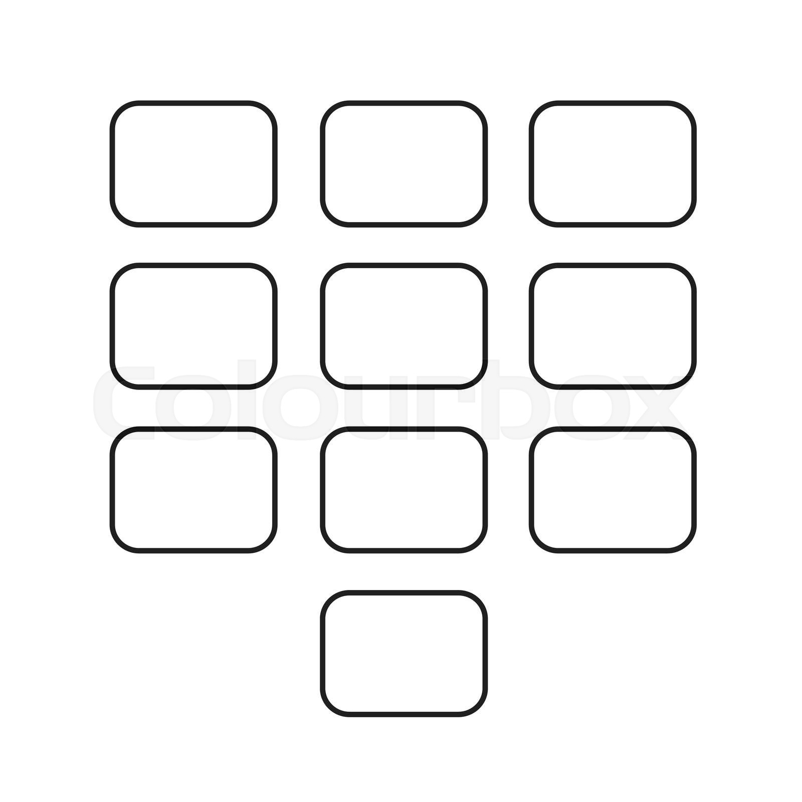 keypad icon illustration design | Stock vector | Colourbox