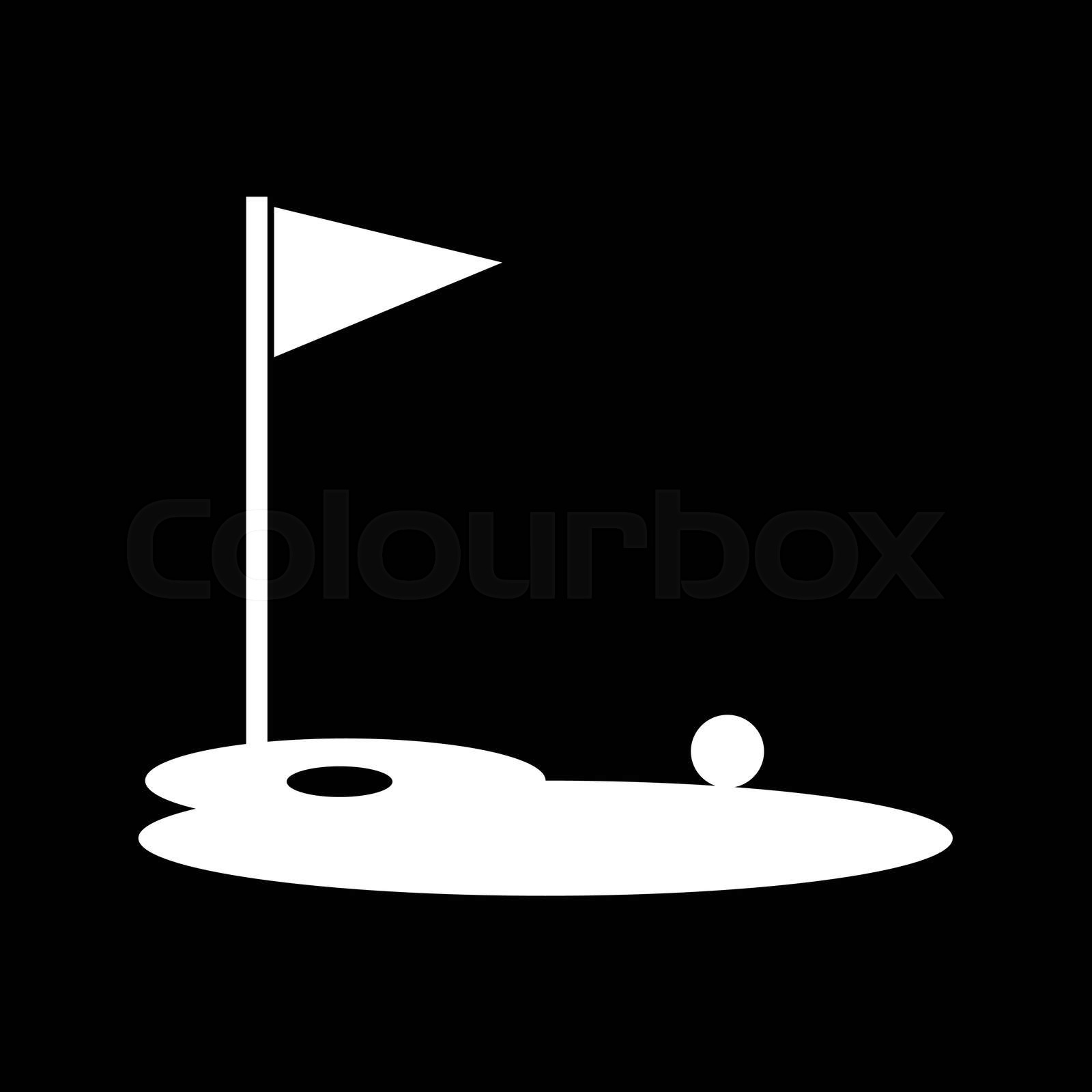 Golf course Icon Illustration design | Stock vector | Colourbox