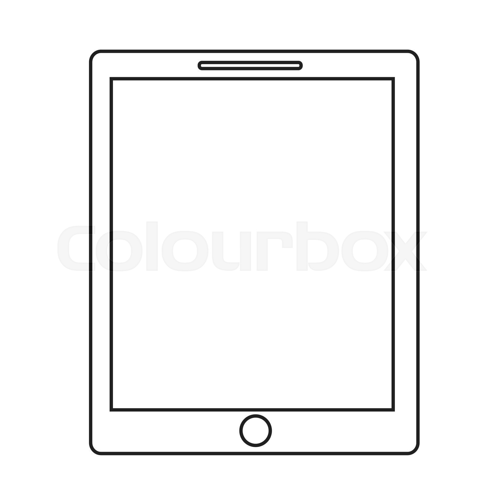 tablet icon Illustration design | Stock vector | Colourbox