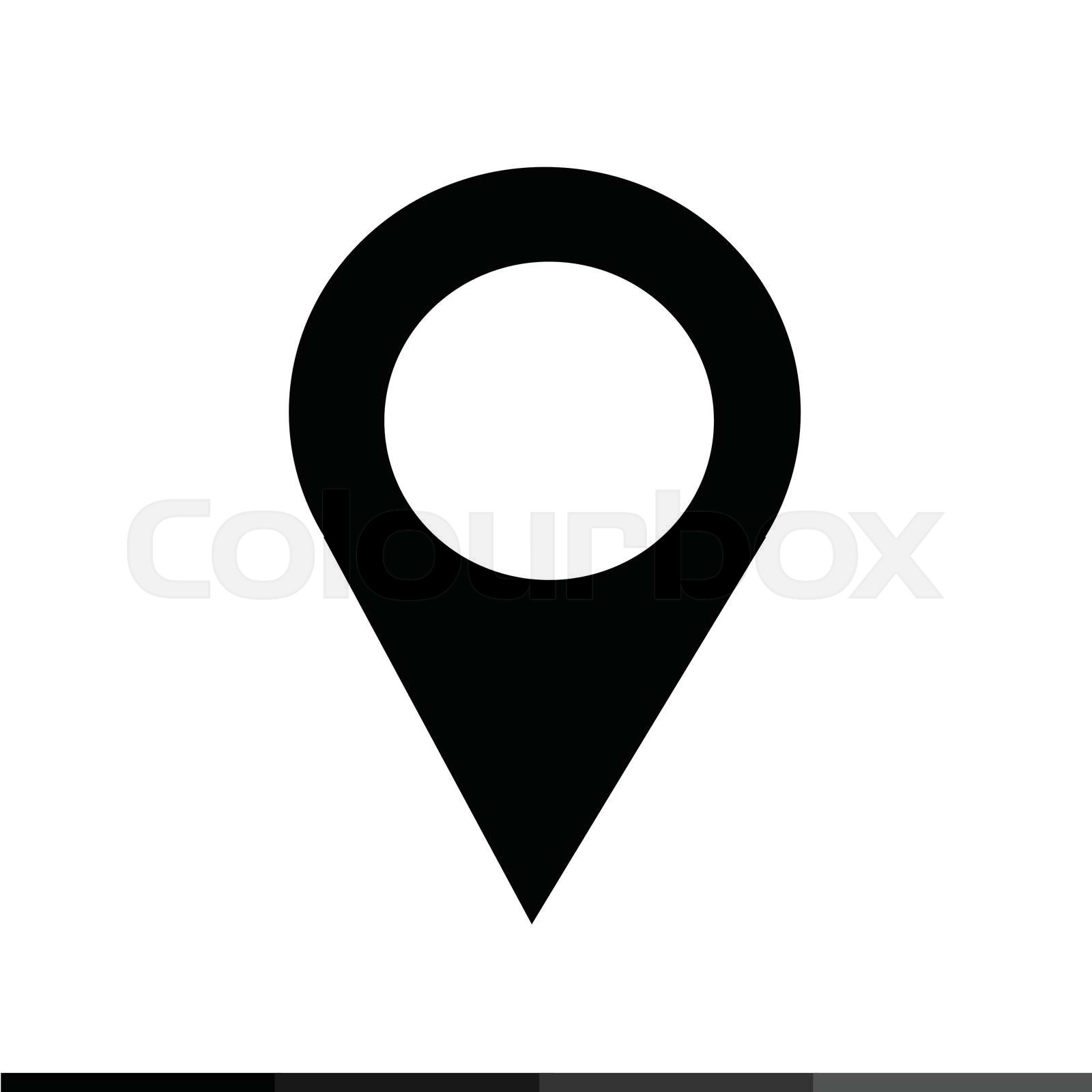 anzeige, ort, icon | Stock-Vektor | Colourbox