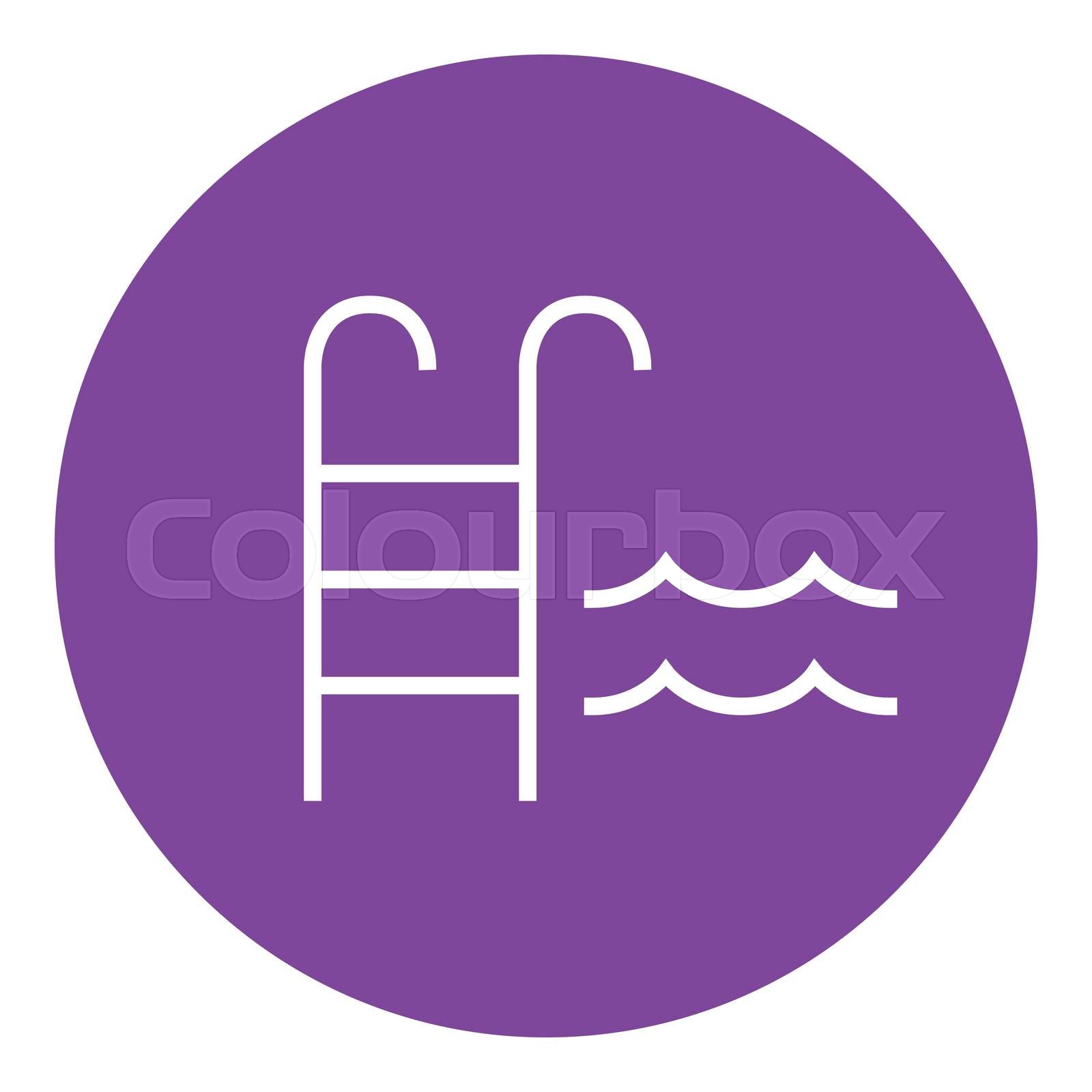 schwimmen, icon, vektor | Stock-Vektor | Colourbox