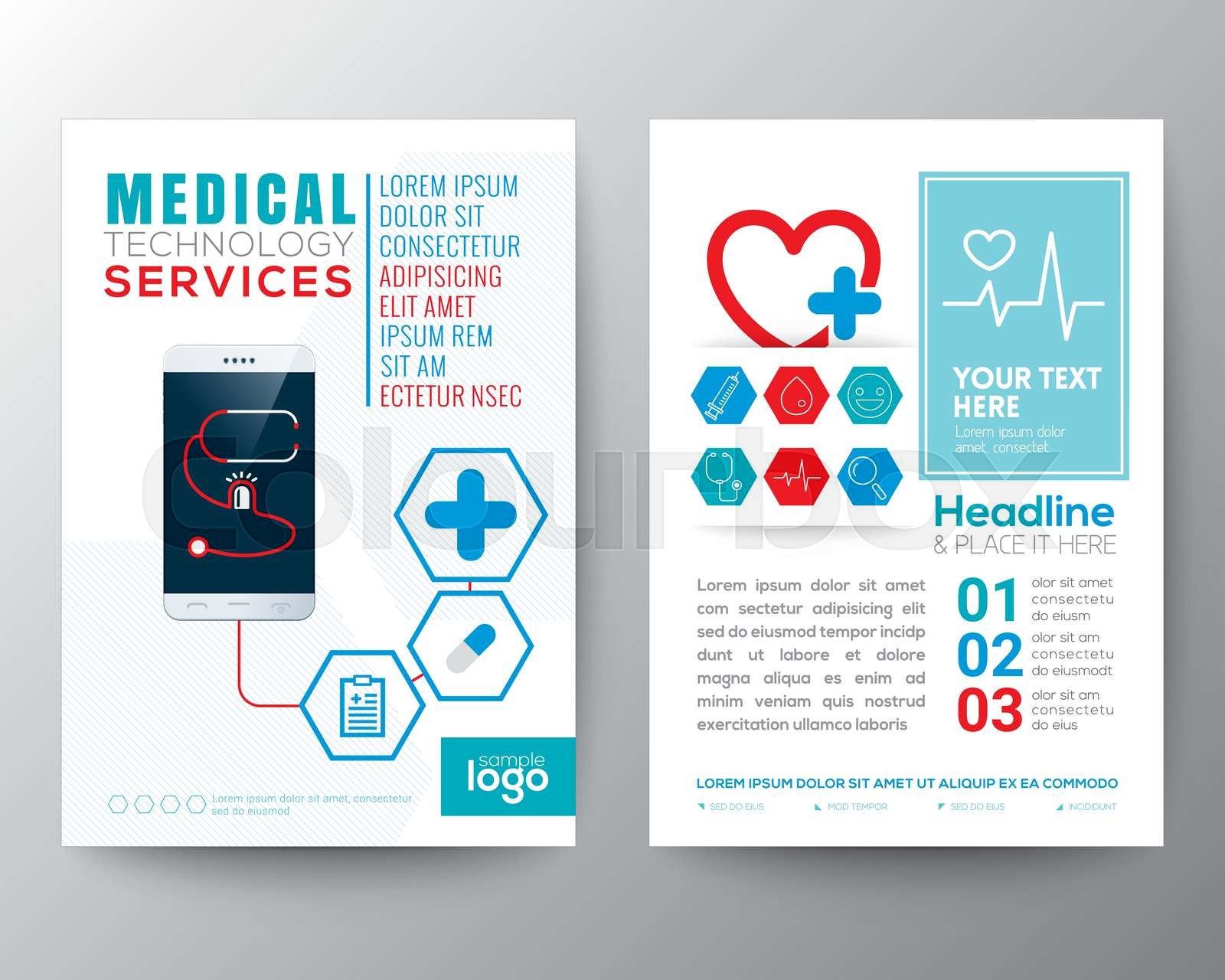 Health Care and Medical Poster Brochure Flyer design Layout vector ...