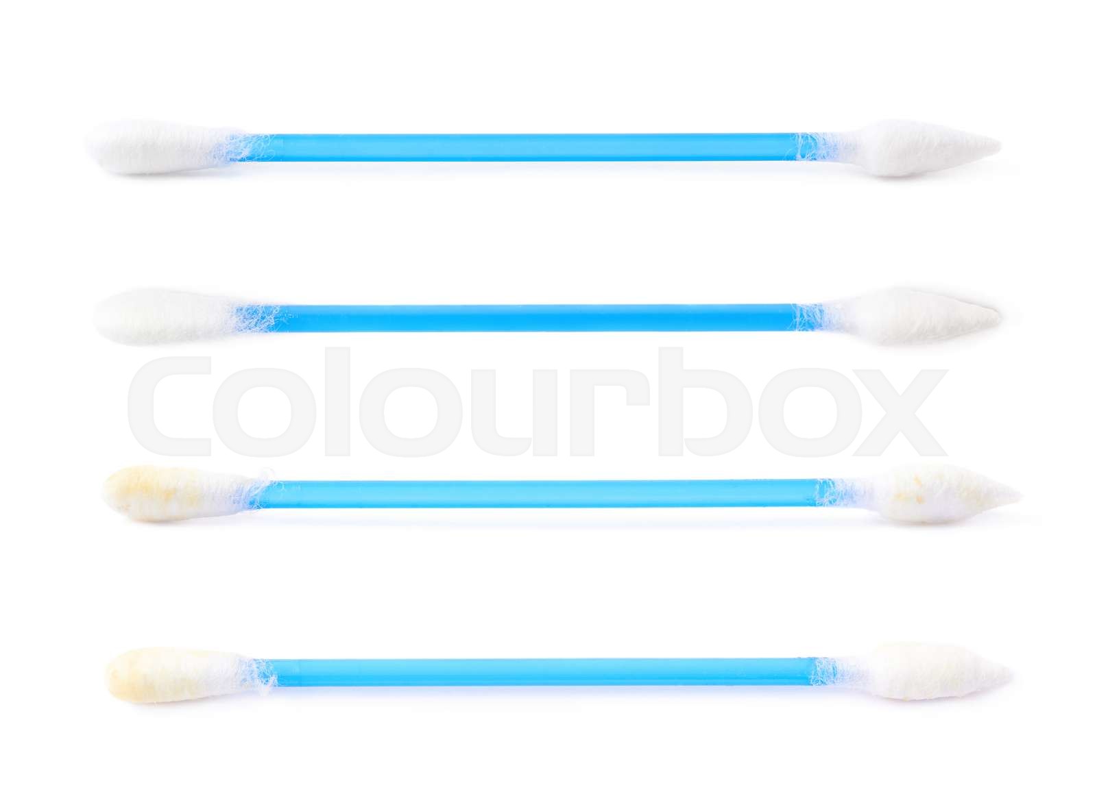 Single cotton swab bud isolated | Stock image | Colourbox