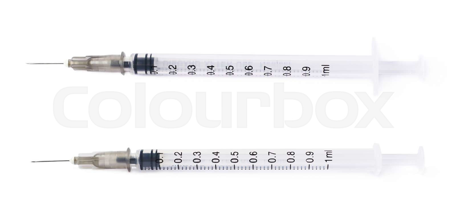 Medical syringe isolated | Stock image | Colourbox