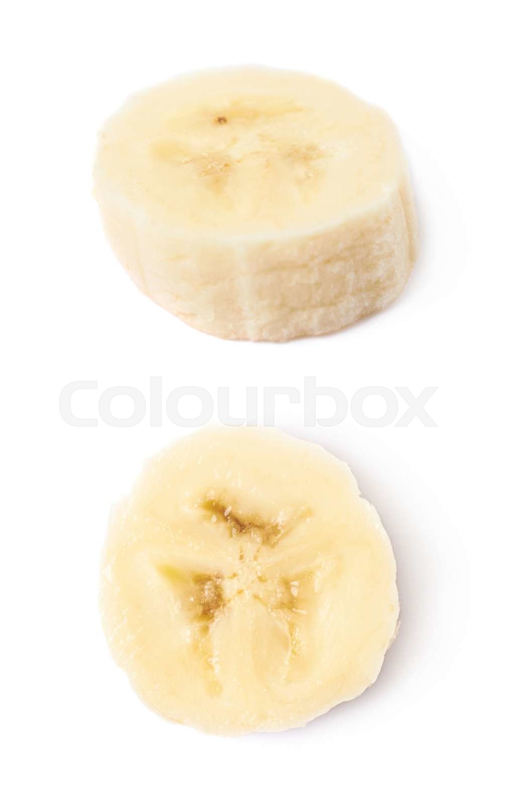 Banana slice isolated | Stock image | Colourbox