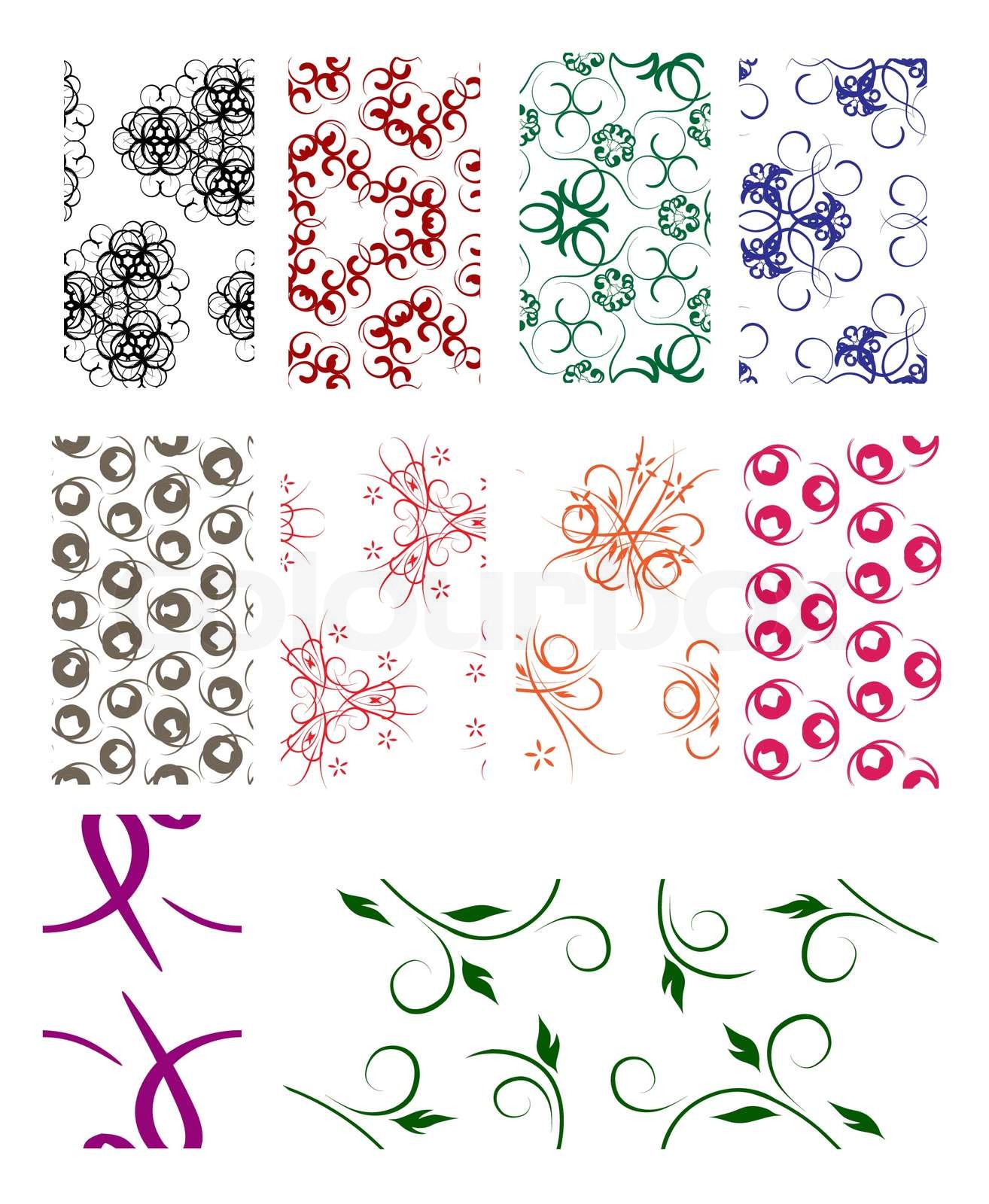 vector seamless ptterns | Stock vector | Colourbox