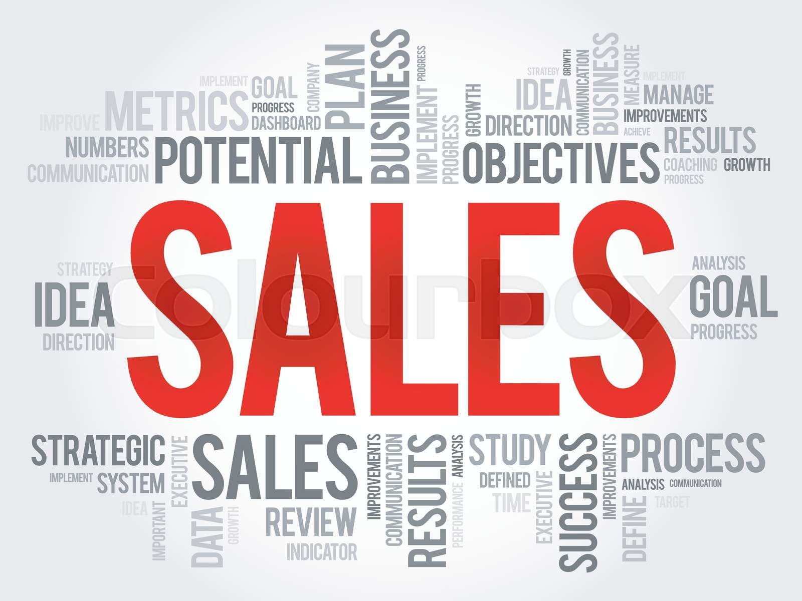 Sales word cloud | Stock vector | Colourbox