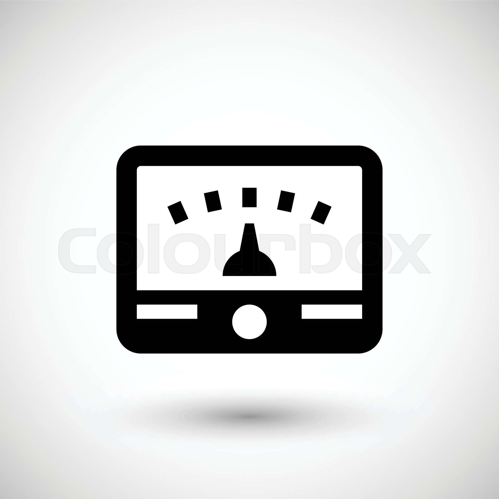 Meter icon symbol | Stock vector | Colourbox