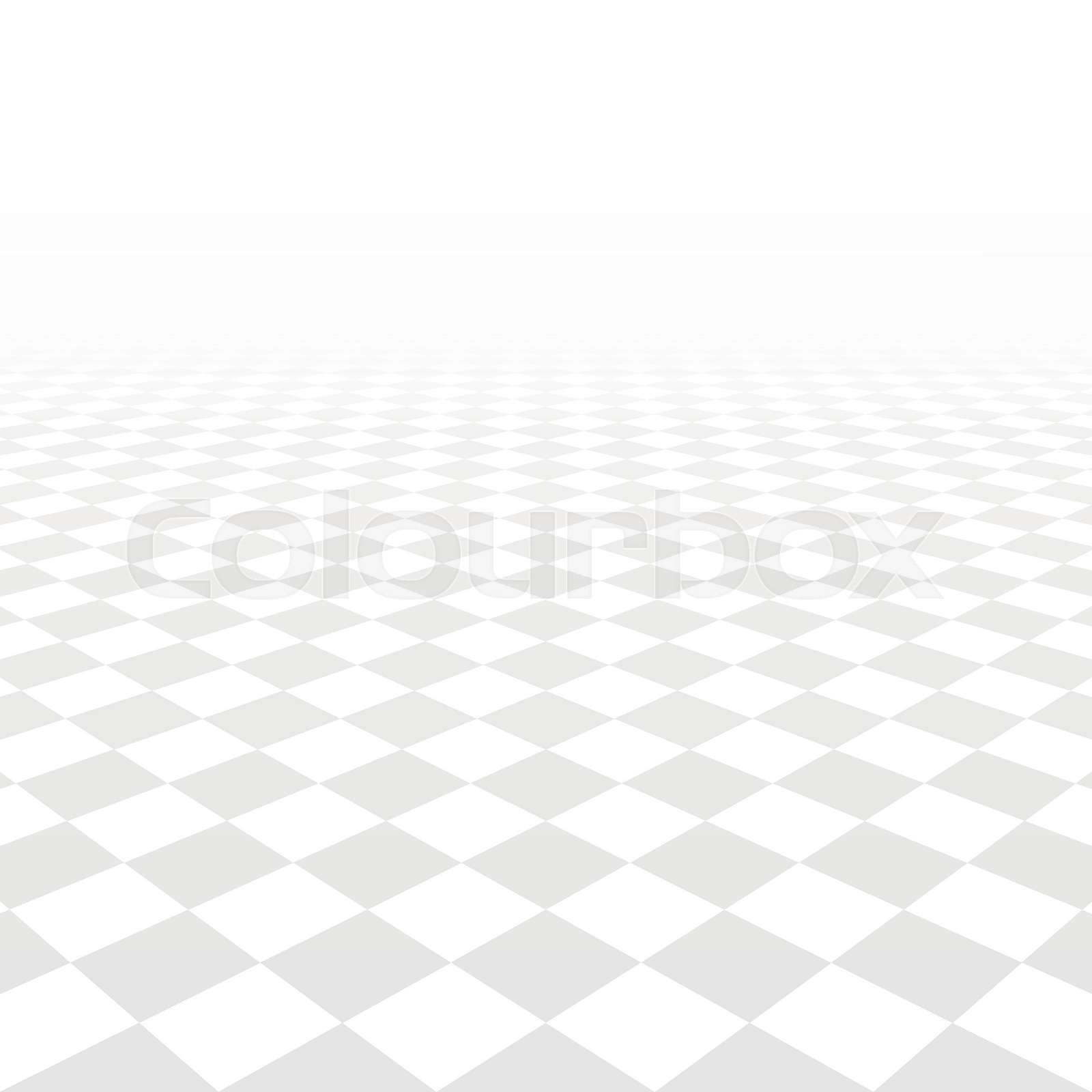 Perspective tiled floor. | Stock vector | Colourbox