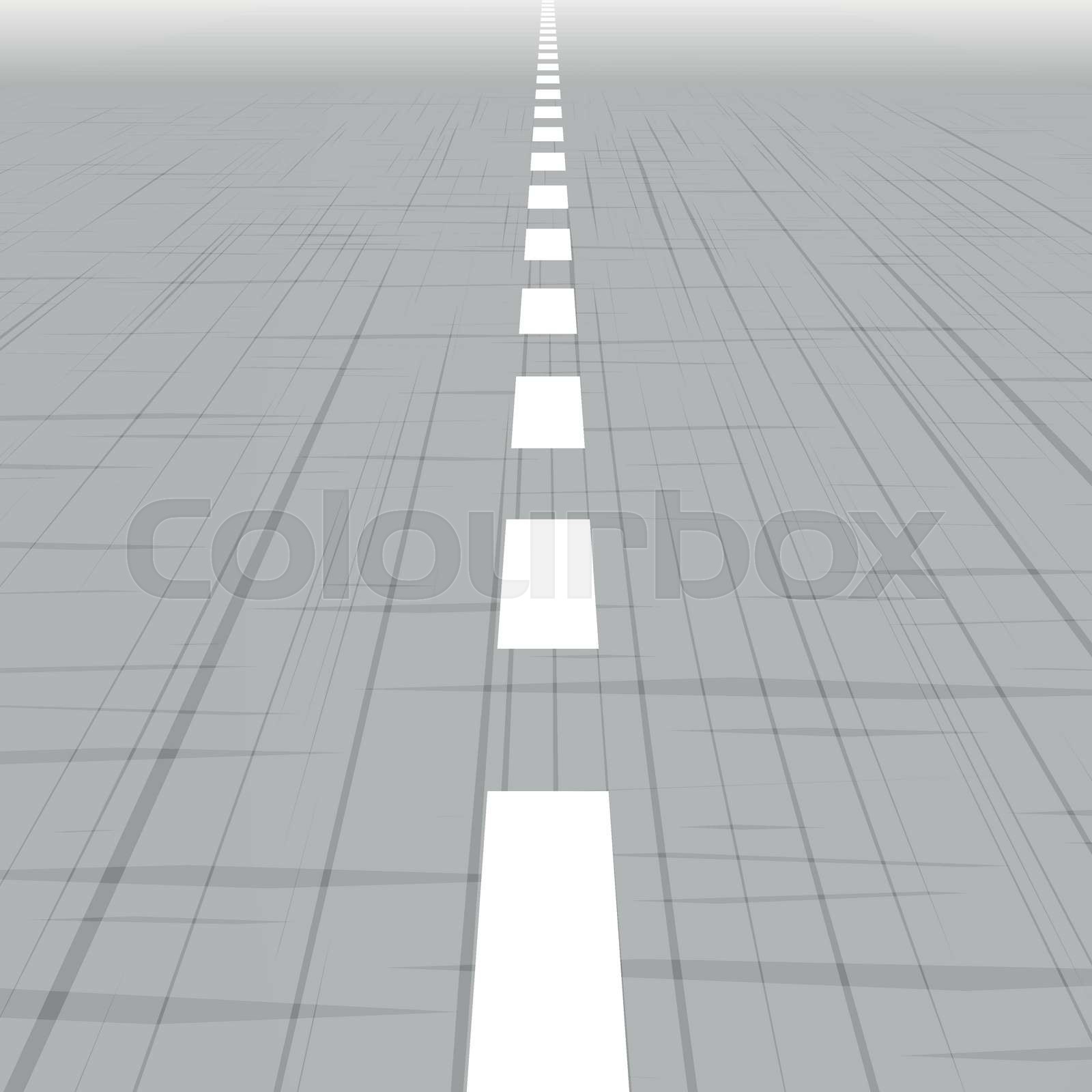Road template with perspective. | Stock vector | Colourbox