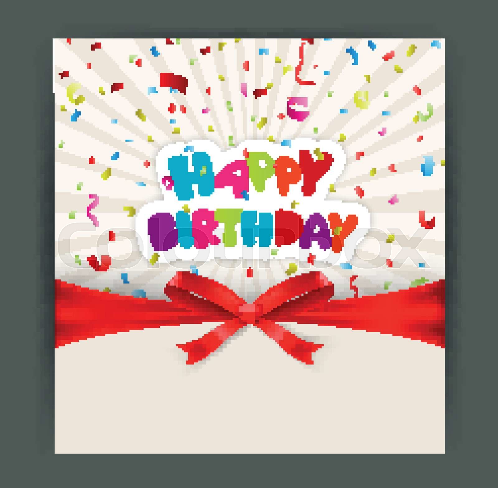 Birthday card design | Stock vector | Colourbox