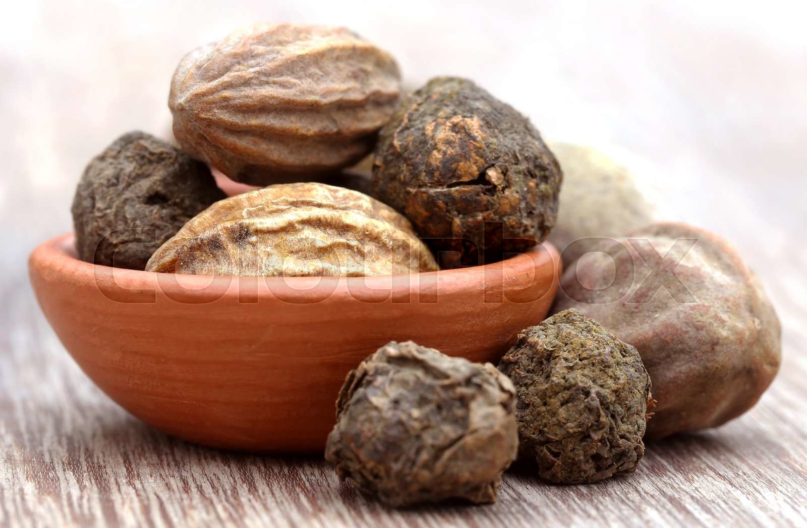Triphala A Combination Of Ayurvedic Fruits Stock Image Colourbox