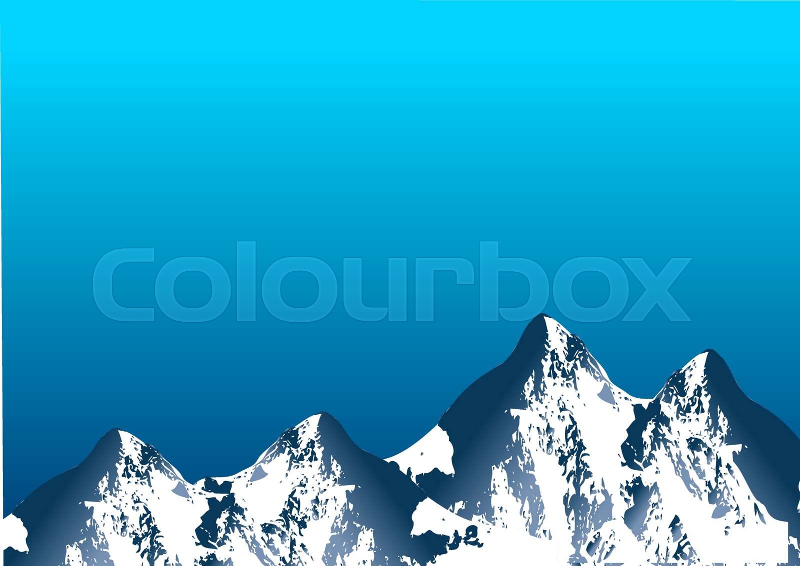 Mountain range | Stock vector | Colourbox