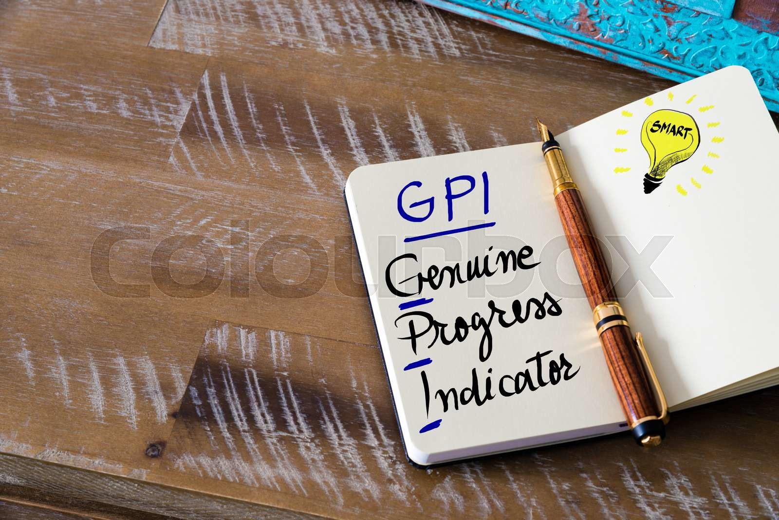 Business Acronym GPI Genuine Progress Indicator | Stock image | Colourbox