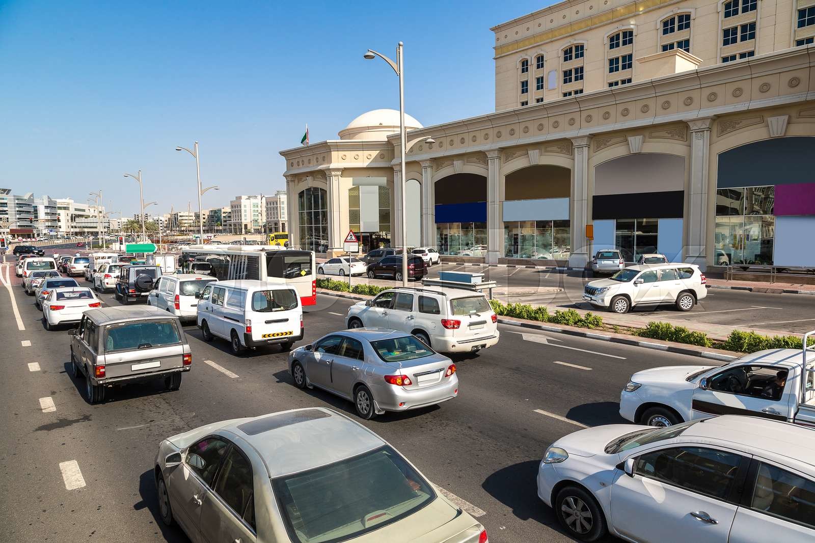 Traffic jam in Dubai | Stock image | Colourbox