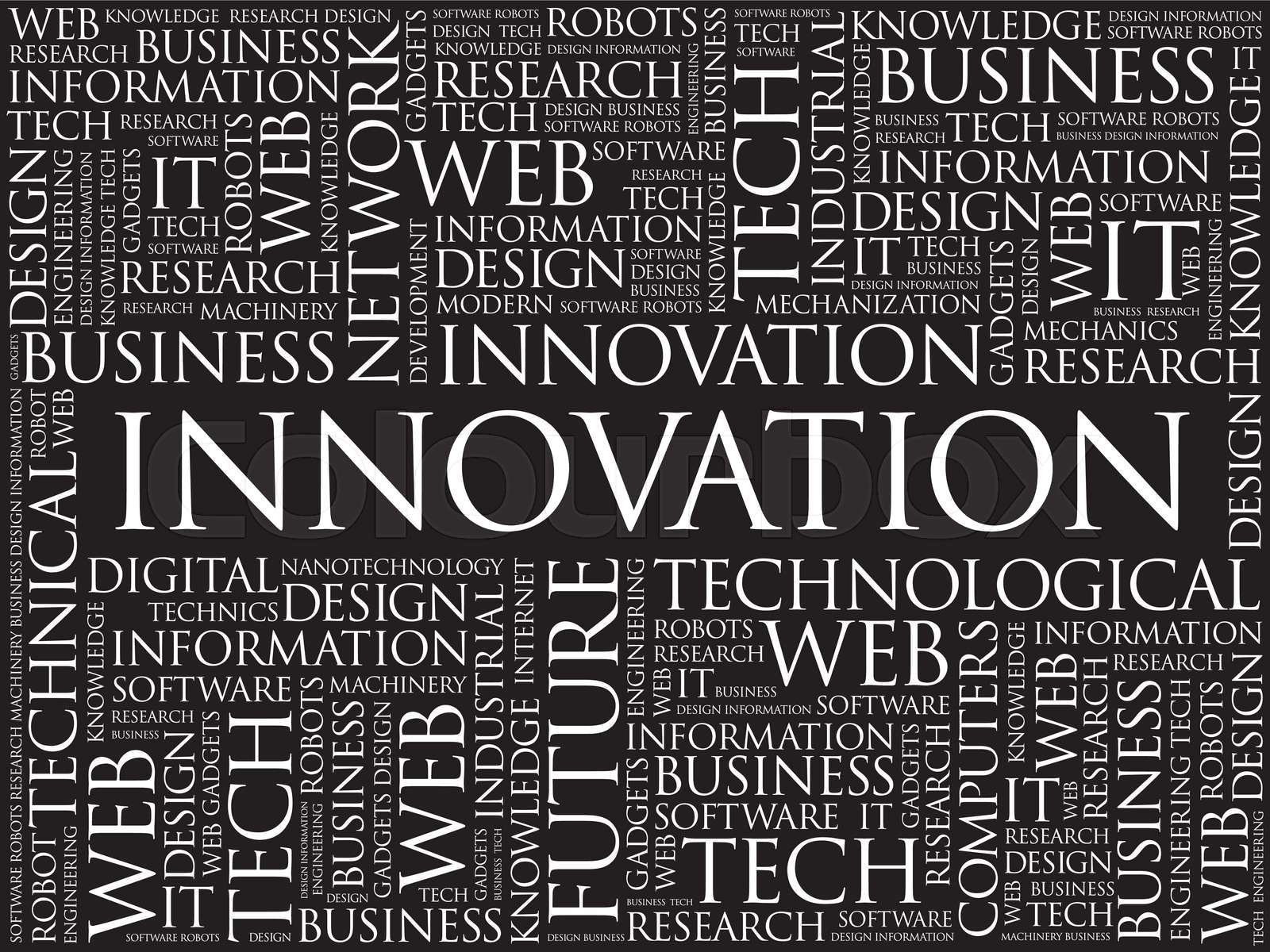 INNOVATION word cloud | Stock vector | Colourbox