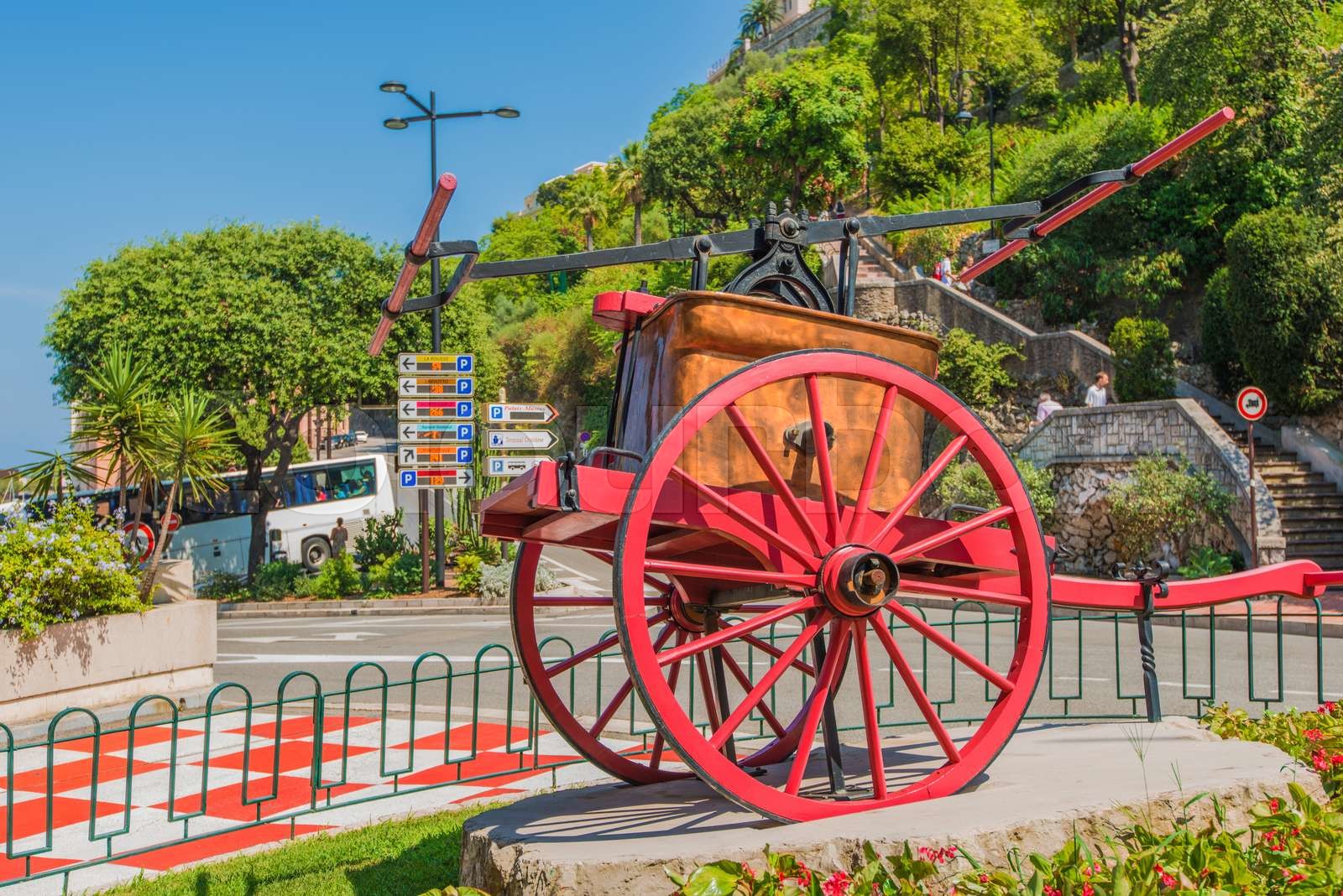 Monaco Vintage Fire Vehicle | Stock image | Colourbox