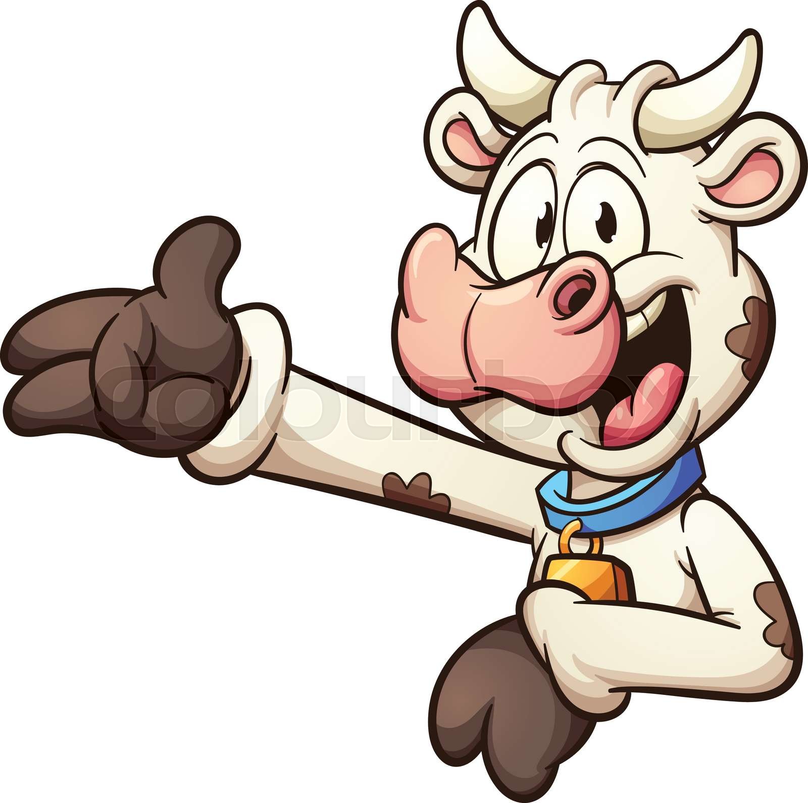 Cartoon cow | Stock vector | Colourbox