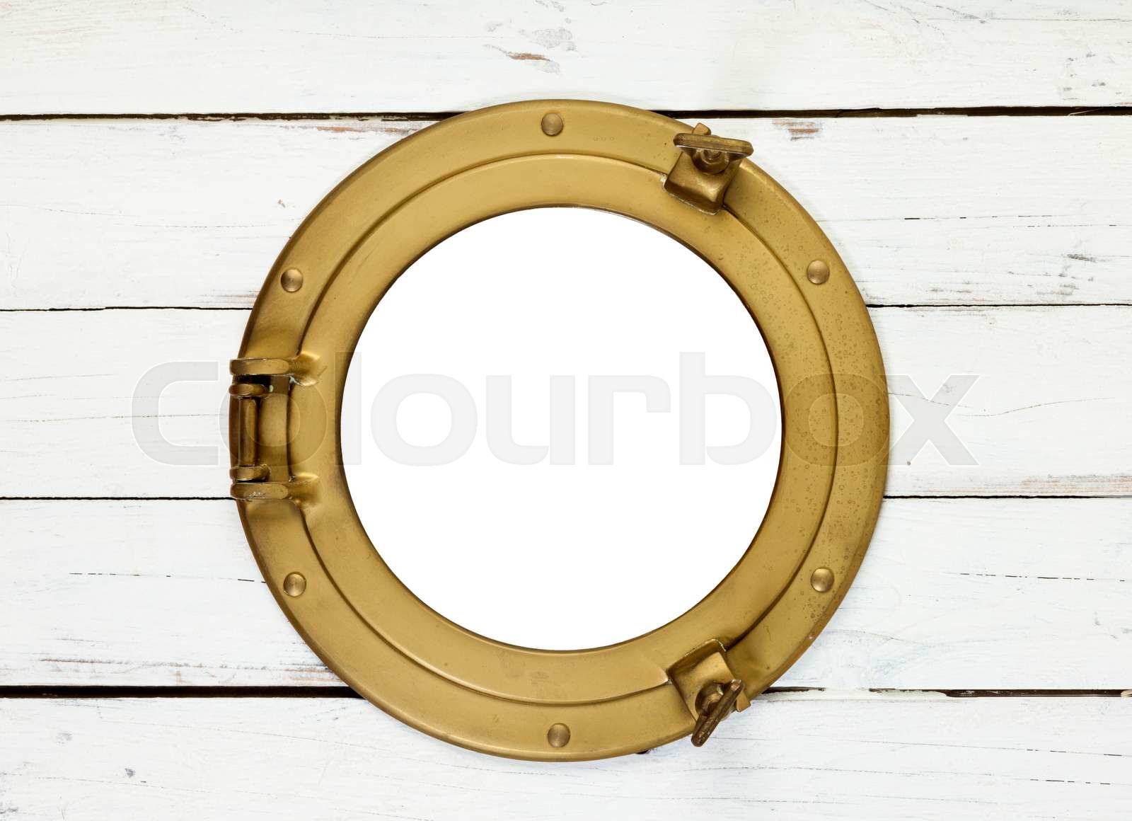 Porthole frame isolated with clipping path | Stock image | Colourbox