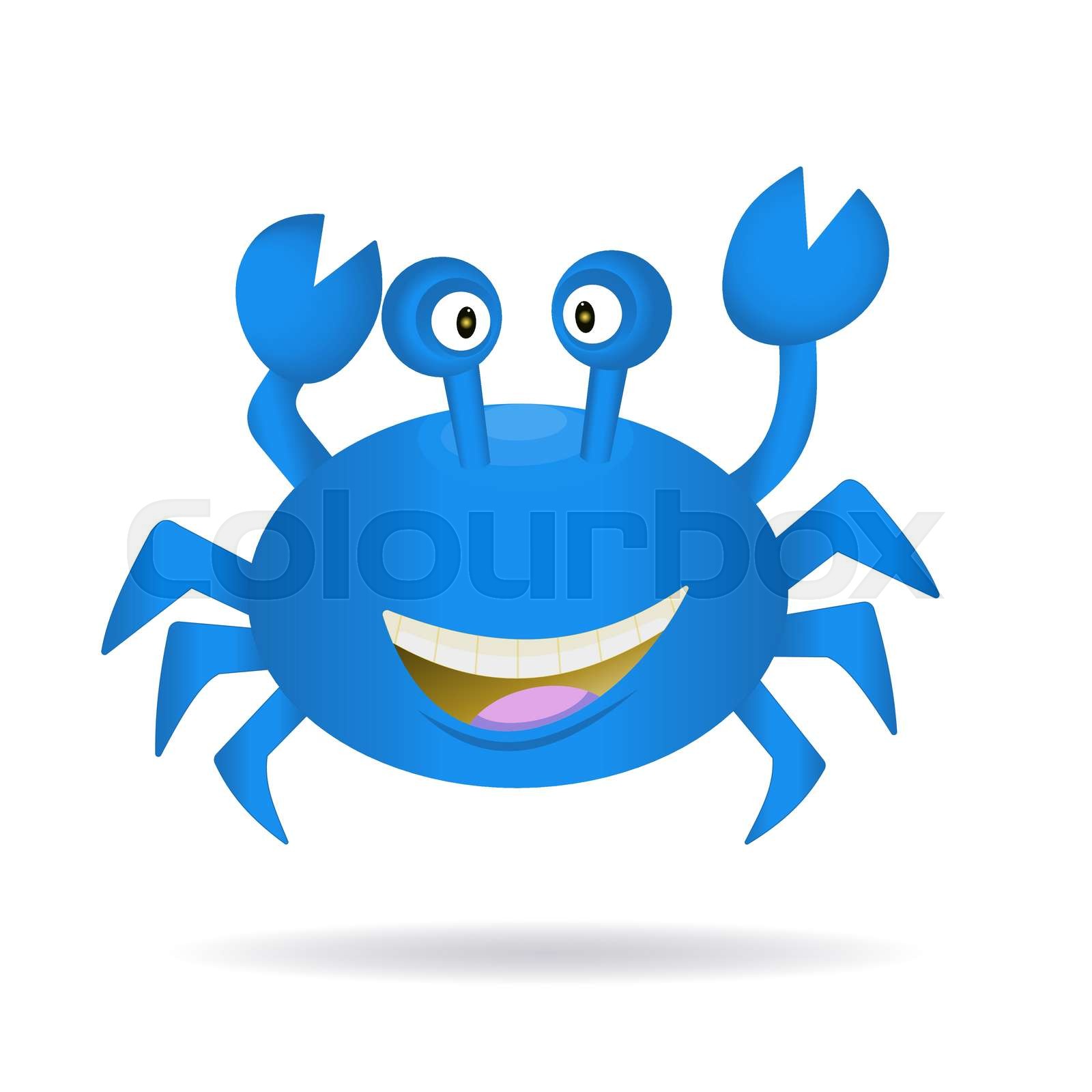 Hand Drawn Blue Crab | Stock vector | Colourbox