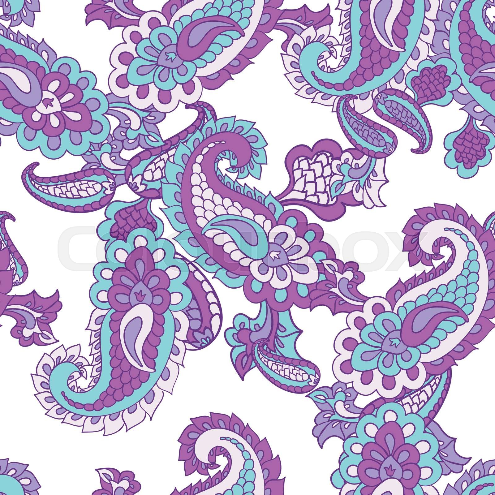 Seamless paisley pattern | Stock vector | Colourbox