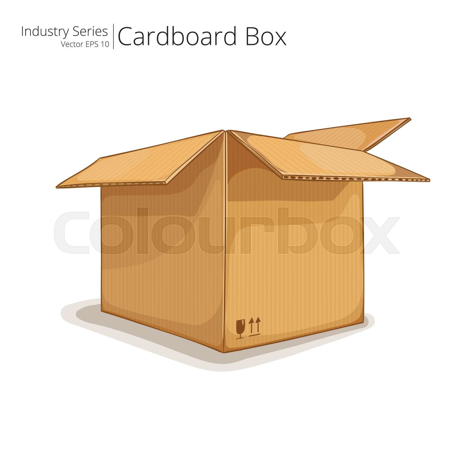 Cardboard Box. | Stock vector | Colourbox