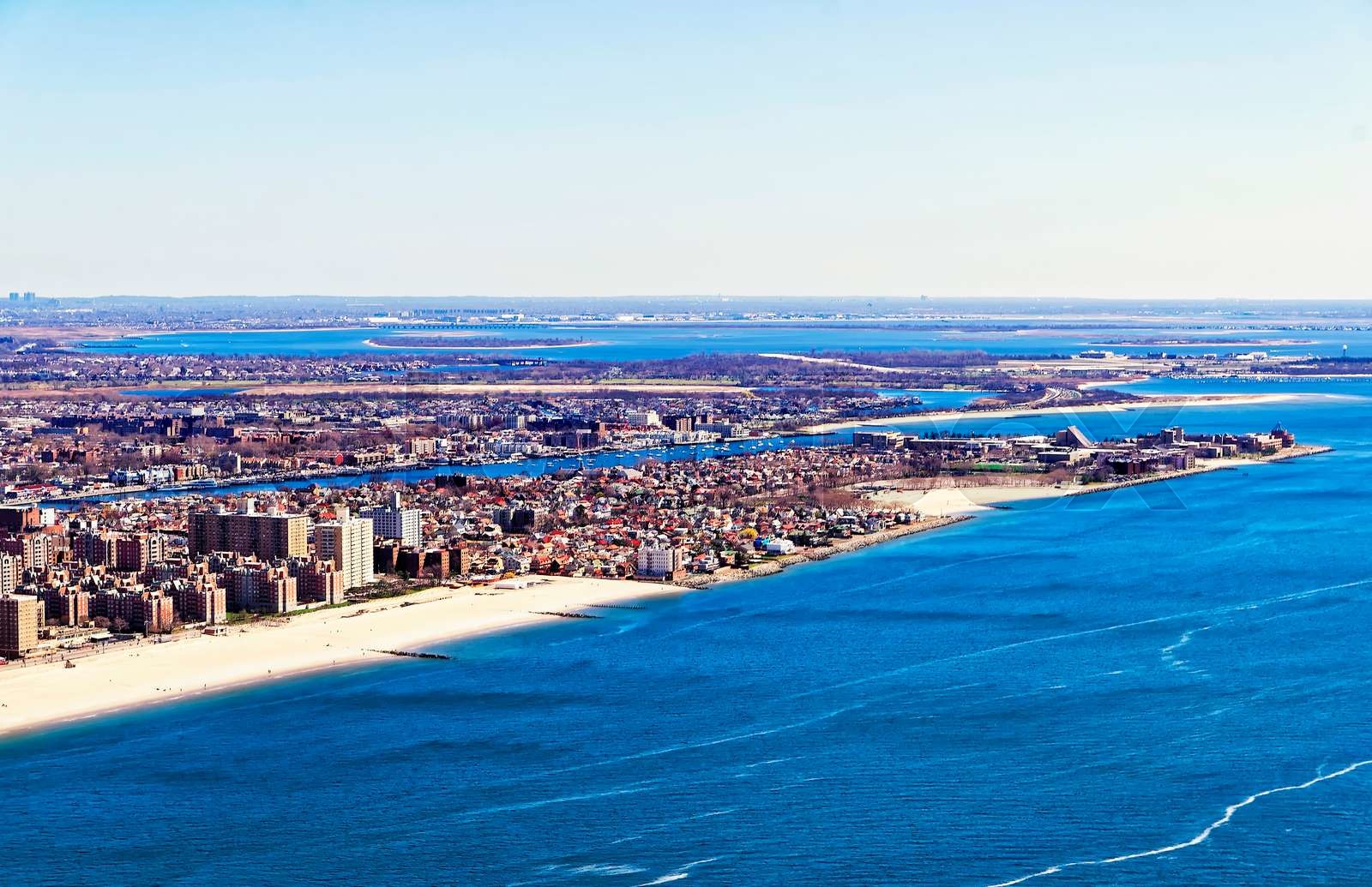 Aerial view on Long Island in New York | Stock image | Colourbox