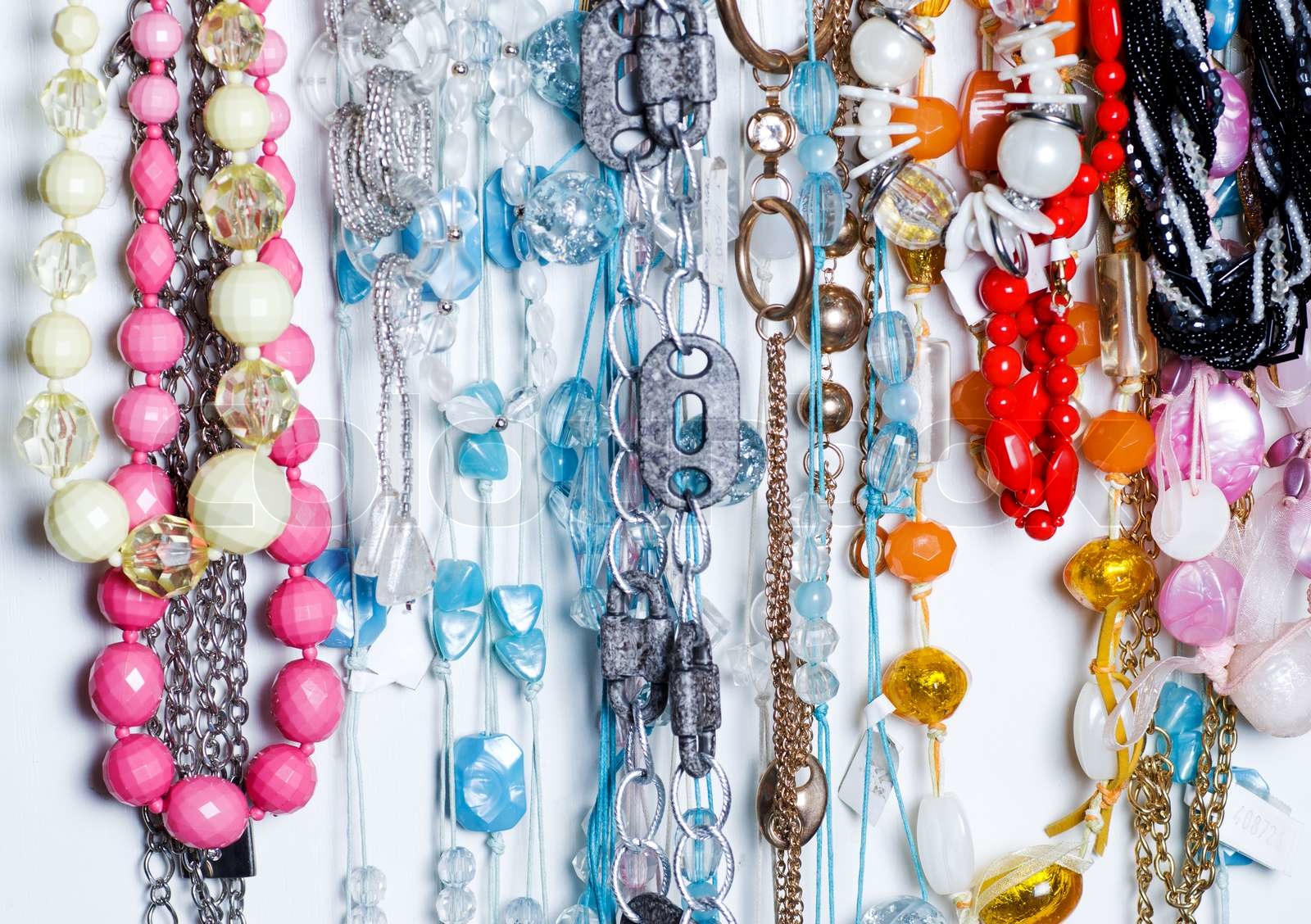 Bead Strings at a Craft Fair | Stock image | Colourbox