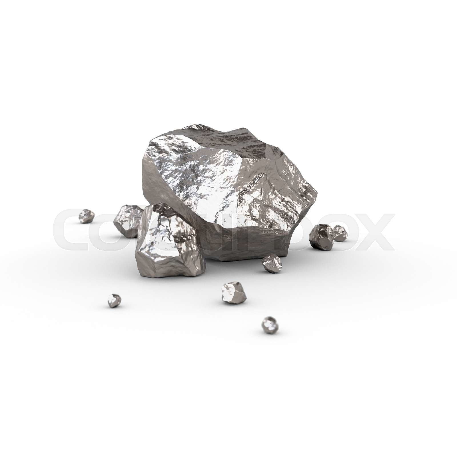 Nickel, mineral raw materials isolated illustration | Stock image ...