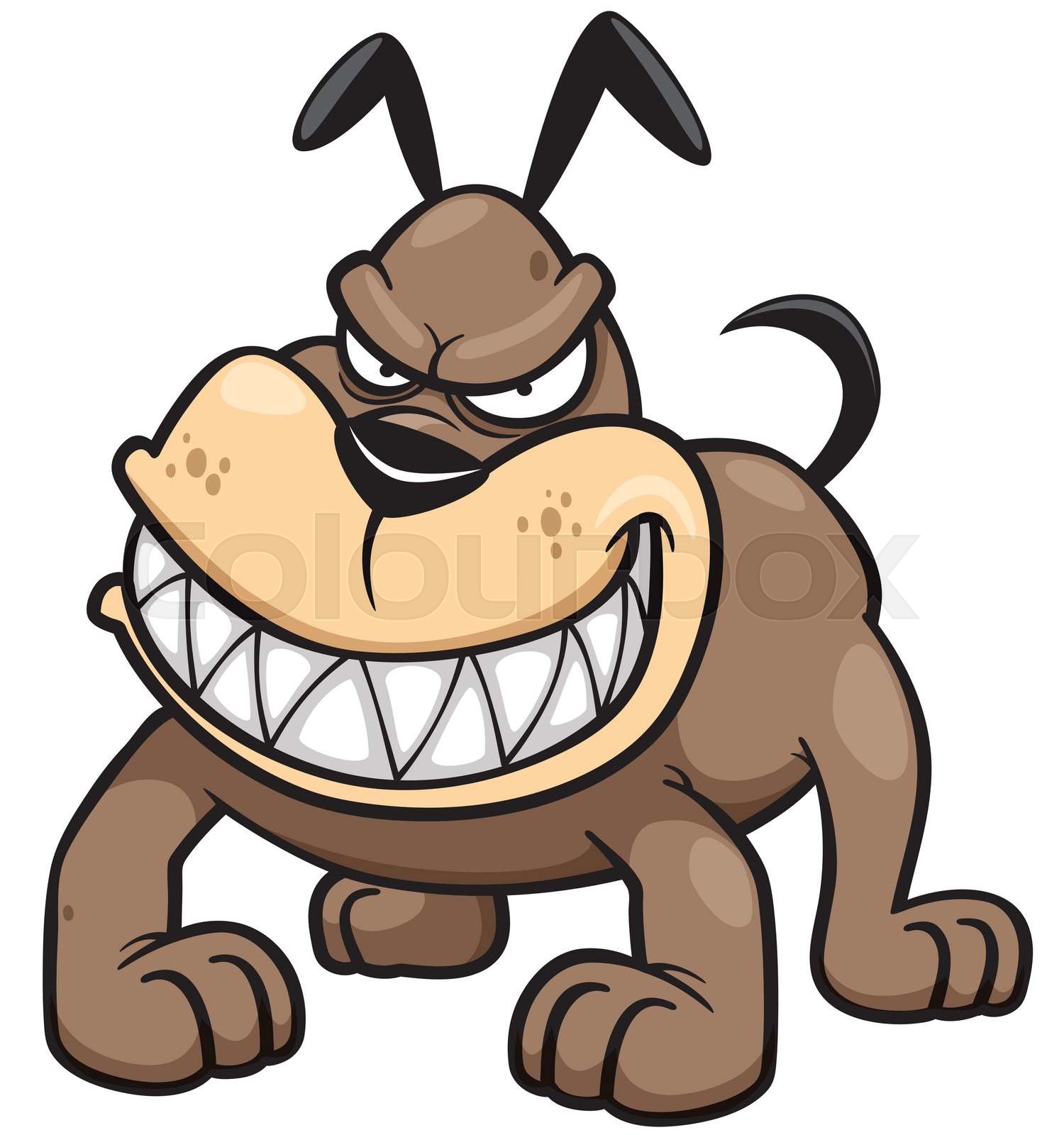 Angry Dog | Stock vector | Colourbox