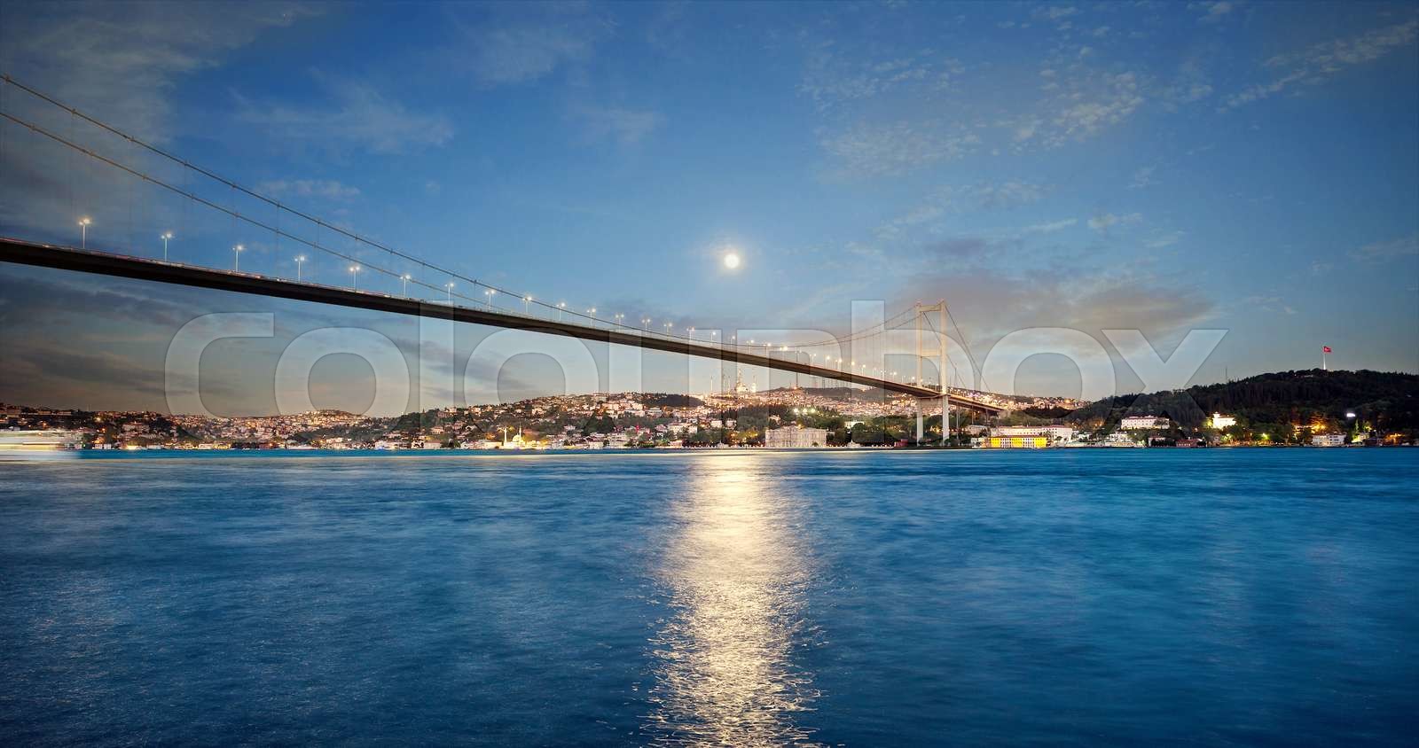 Bosphorus Bridge at the night | Stock image | Colourbox
