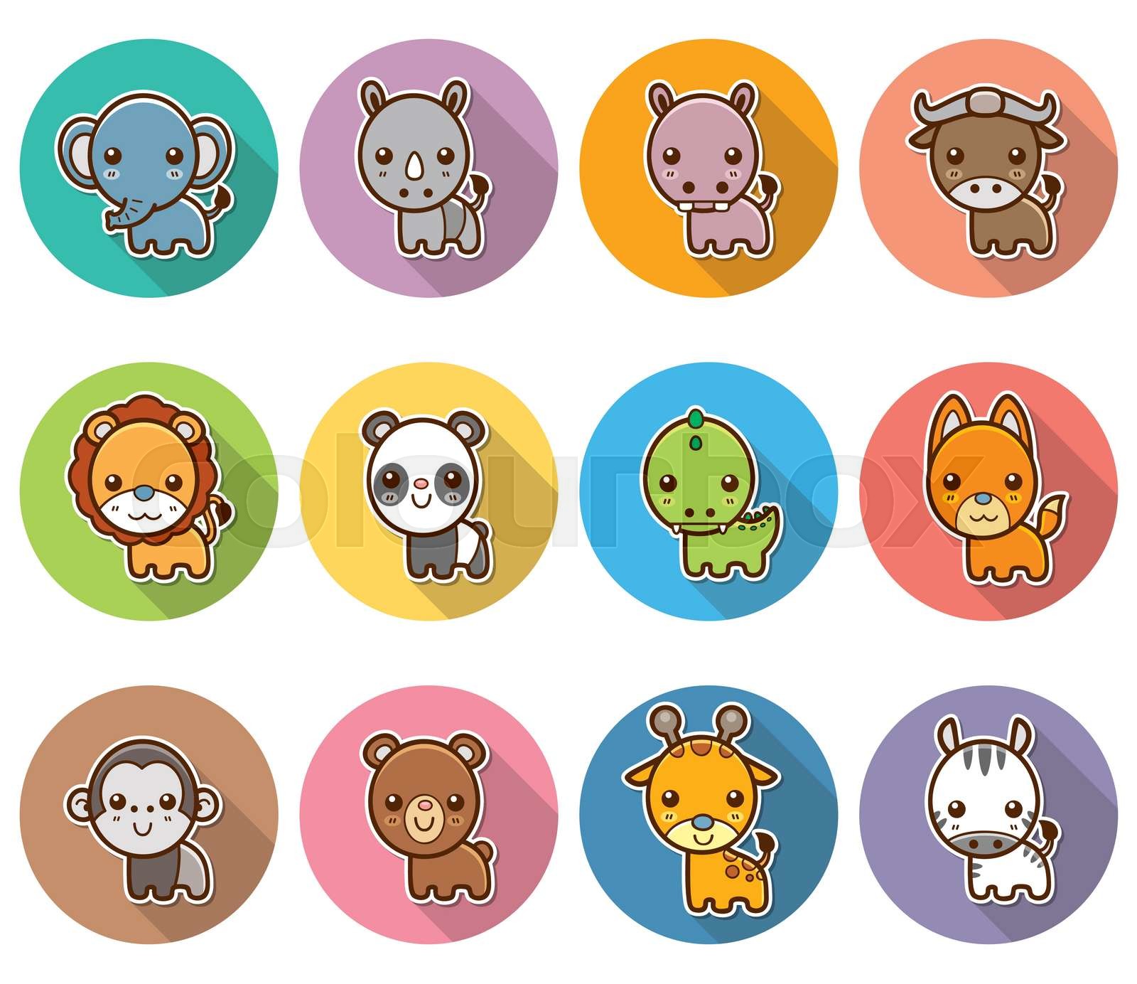 dyr, gorilla, bamse | Stock vektor | Colourbox