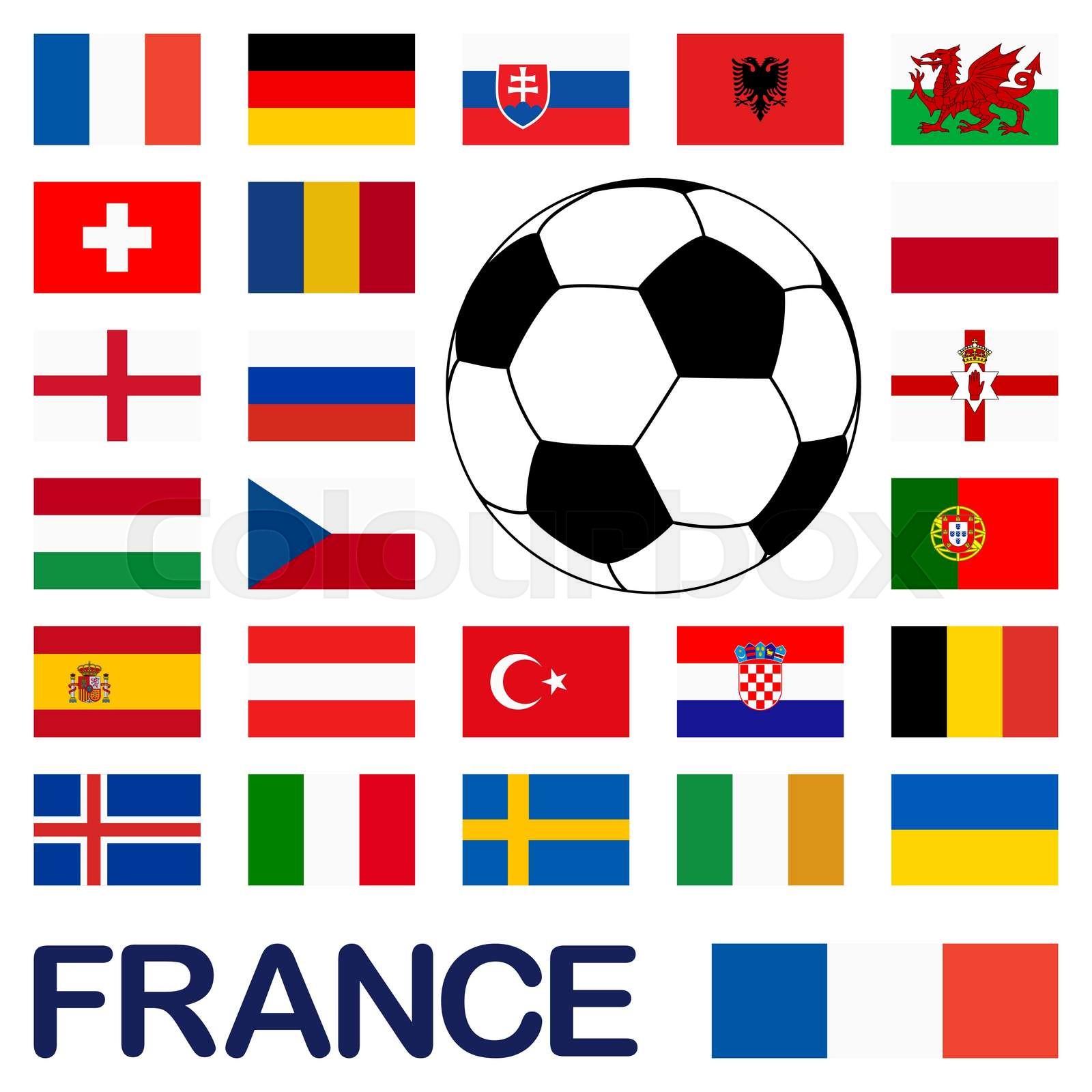 France soccer game national teams | Stock vector | Colourbox