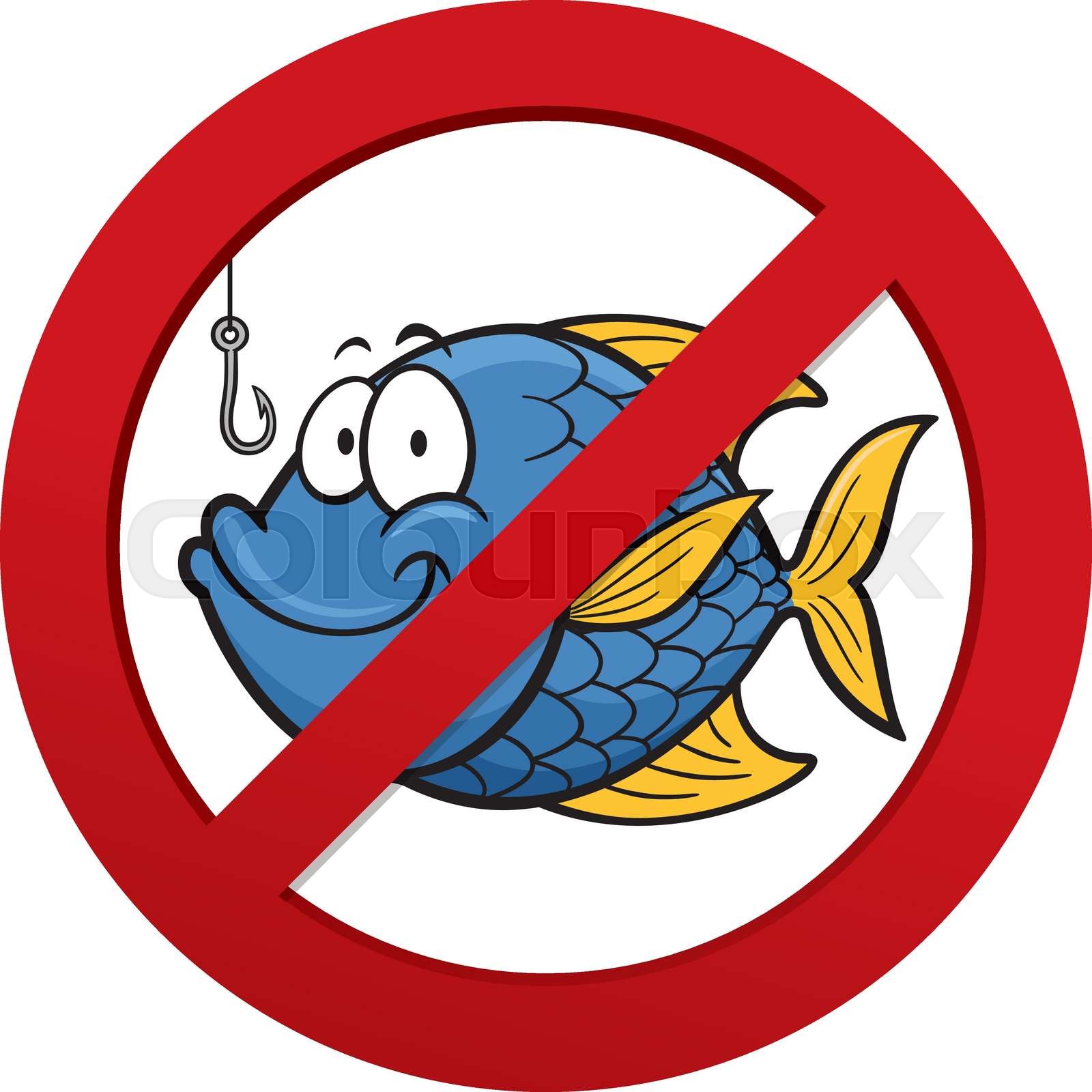 No fishing sign | Stock vector | Colourbox