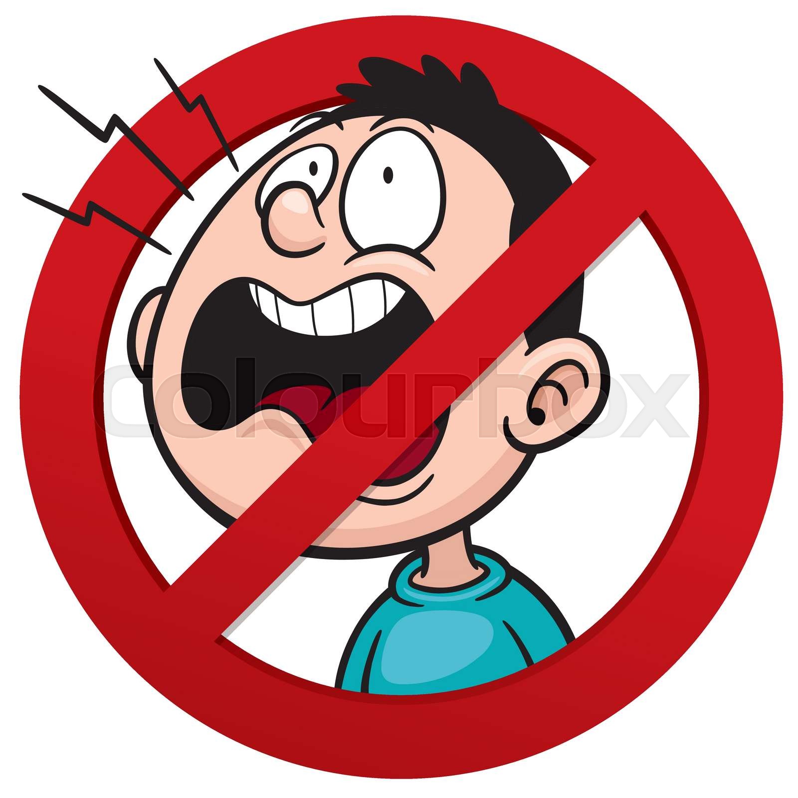 No talking sign | Stock vector | Colourbox
